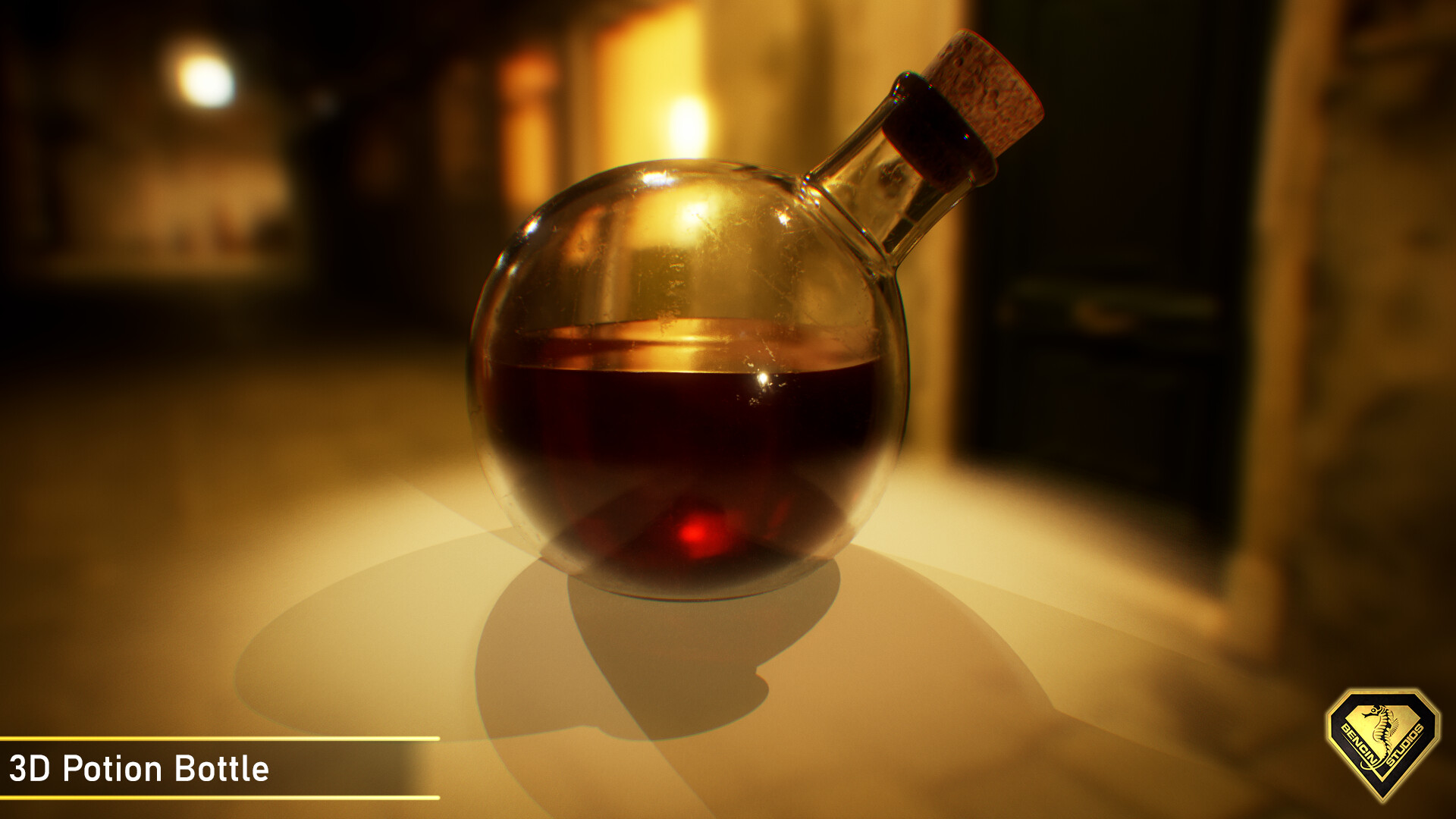 ArtStation - Potion Bottle (Refraction Study)