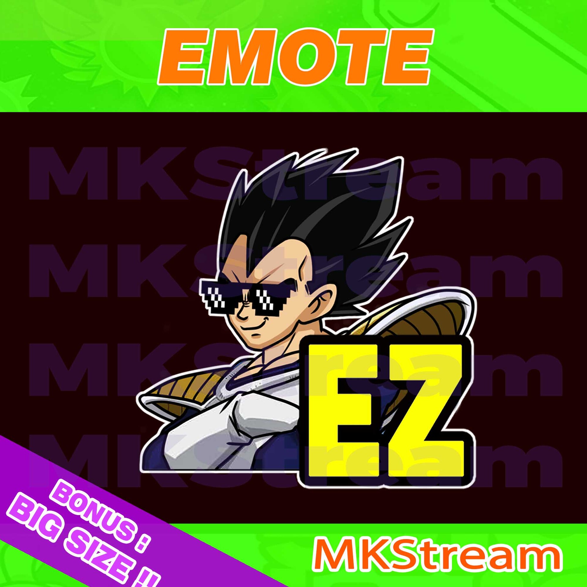 ArtStation - Twitch emotes vegeta cool ez