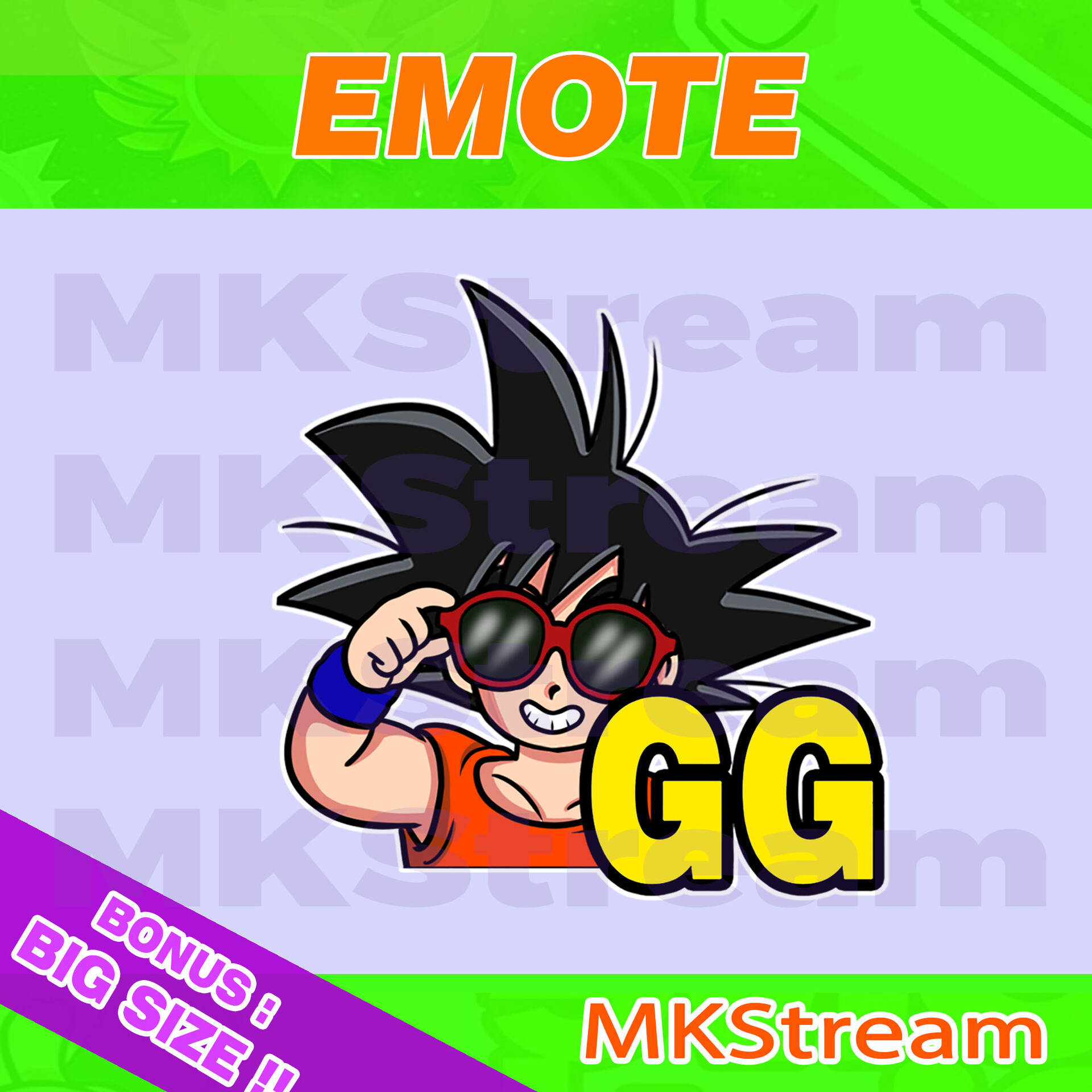 ArtStation - Twitch emotes kid goku cool gg