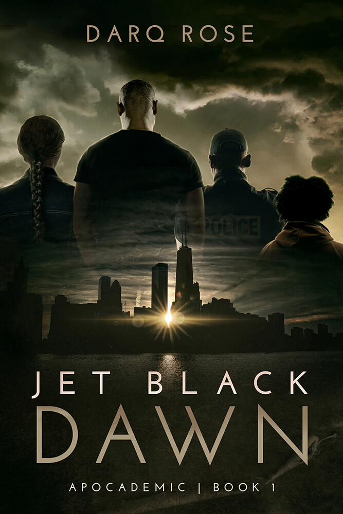 ArtStation - Jet Black Dawn: Post-Apocalyptic Book Cover Design