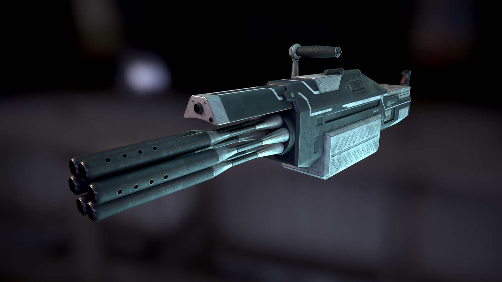 Michał Barczyk - Futuristic minigun