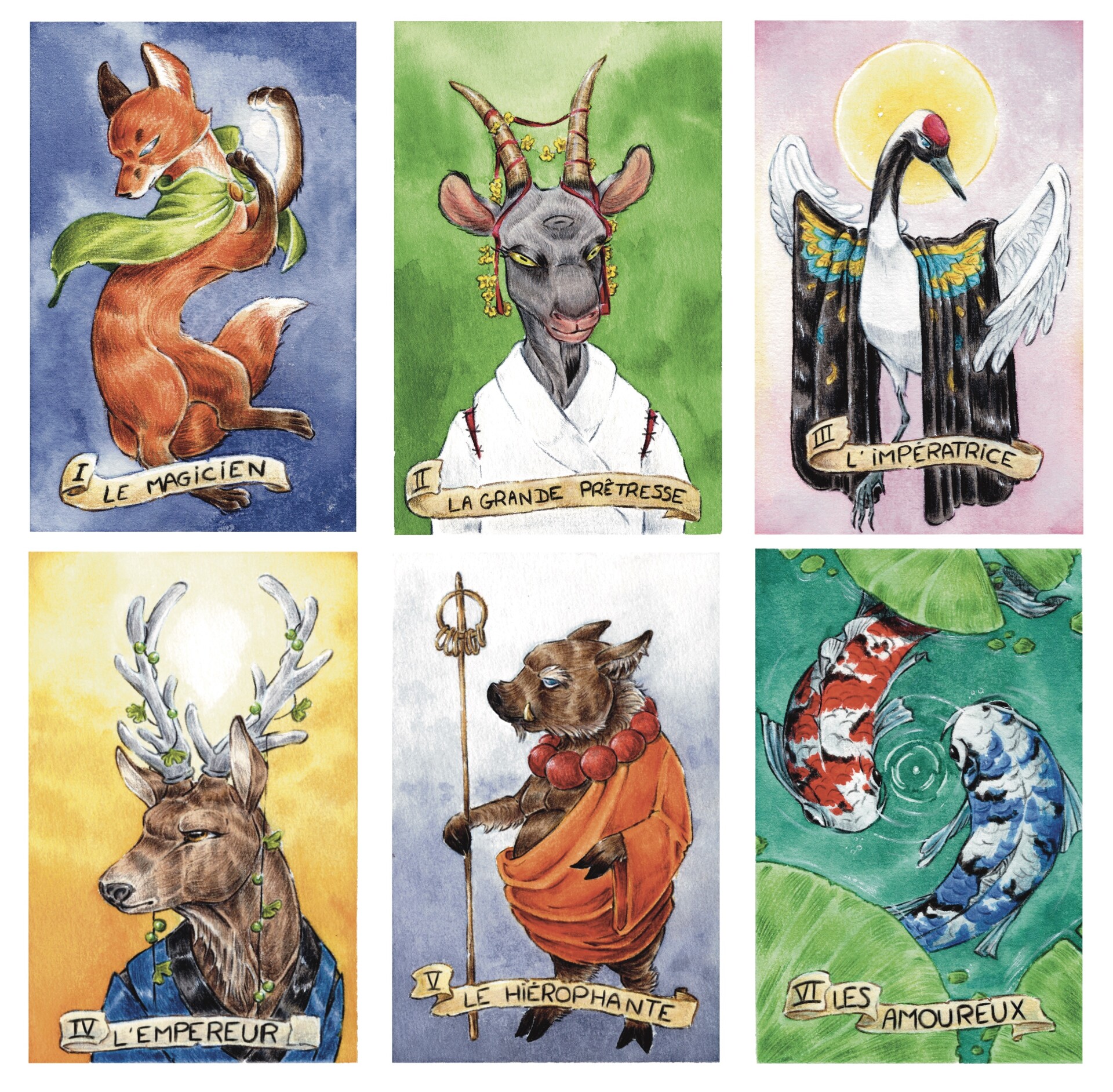 ArtStation - Tarot (japanese inspiration)