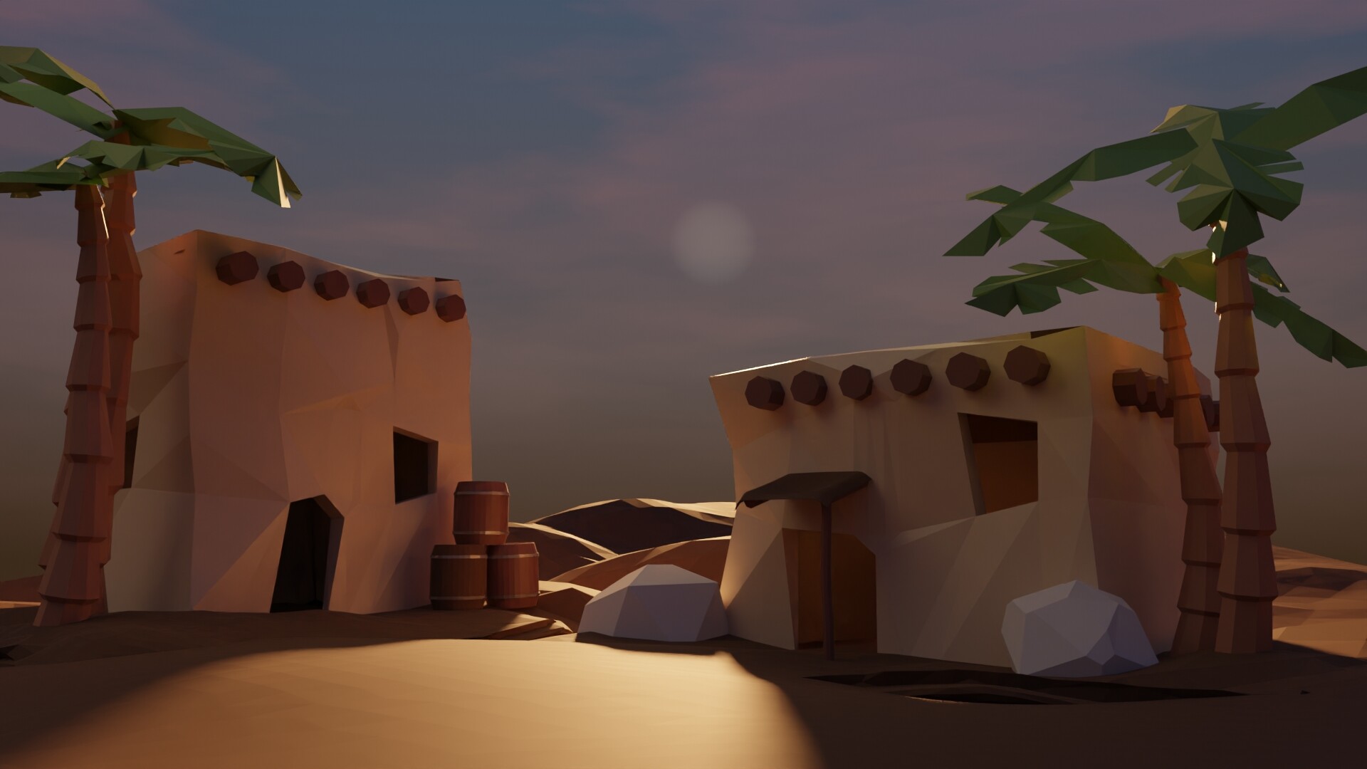 ArtStation - Desert houses