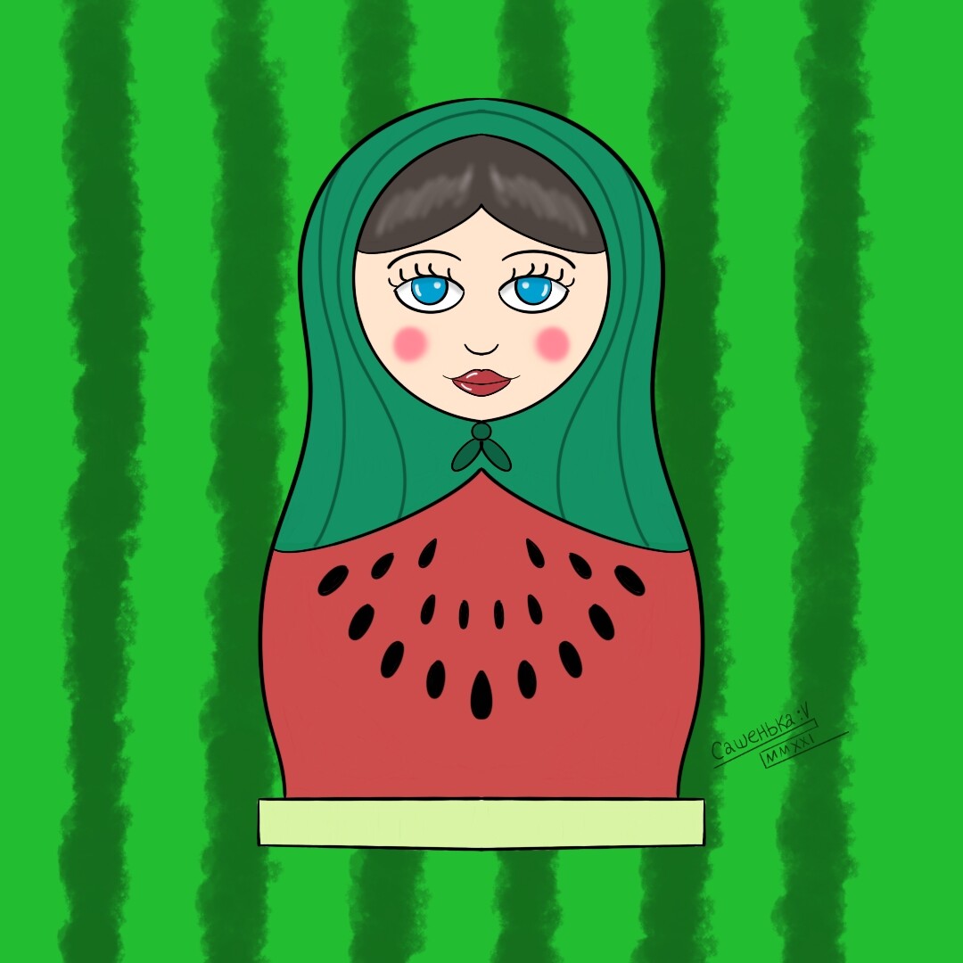 ArtStation - Watermelon Matryoshka