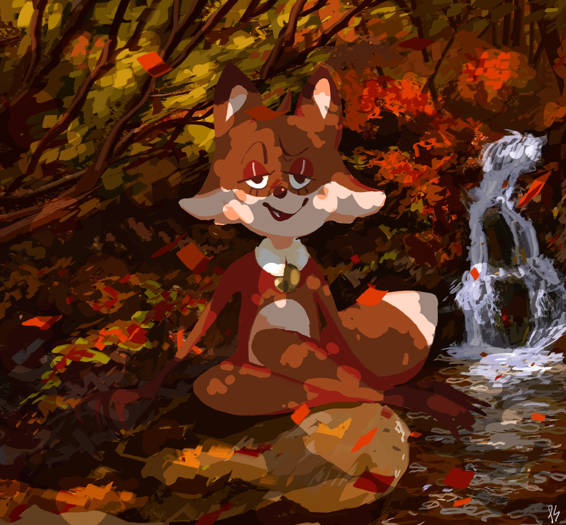 ArtStation - Fox Painting