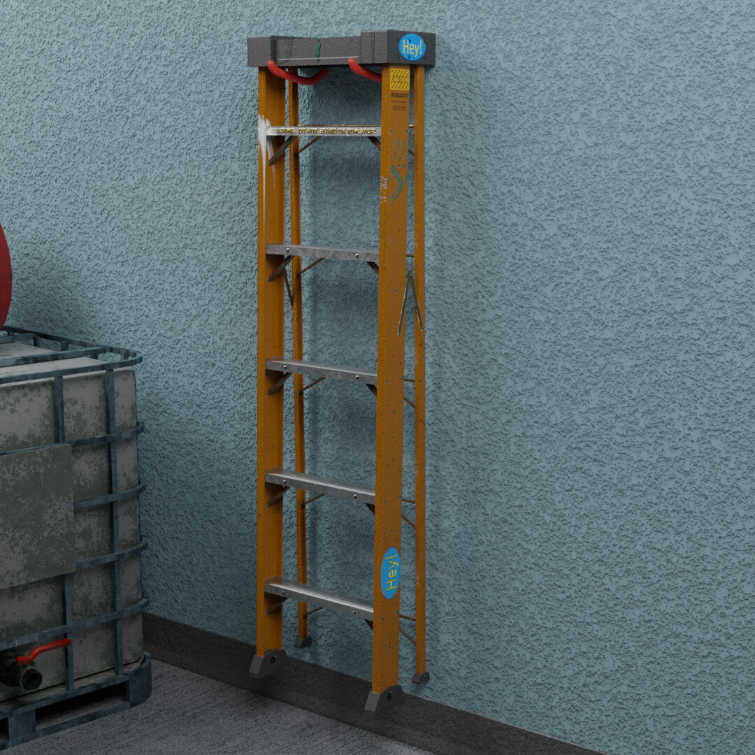 ArtStation - Fiberglass Step Ladder