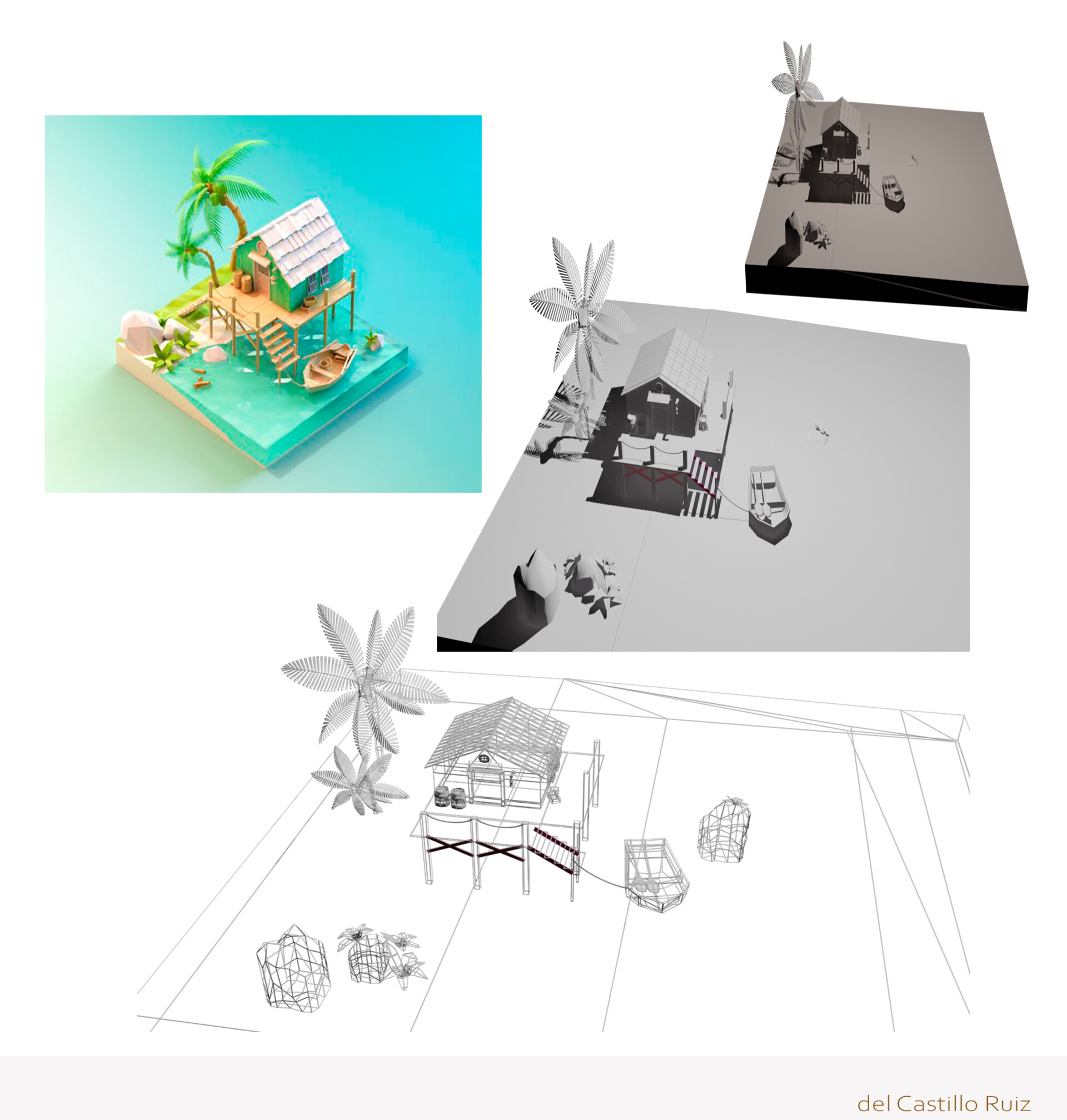 ArtStation - 3D small scene practice