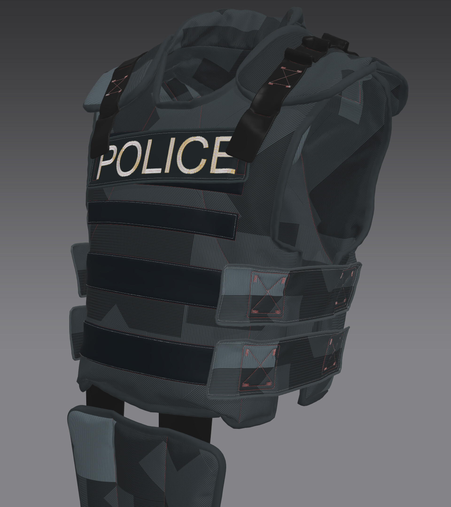 Jonathan Berube - Marvelous Designer Bullet Proof Vest Study