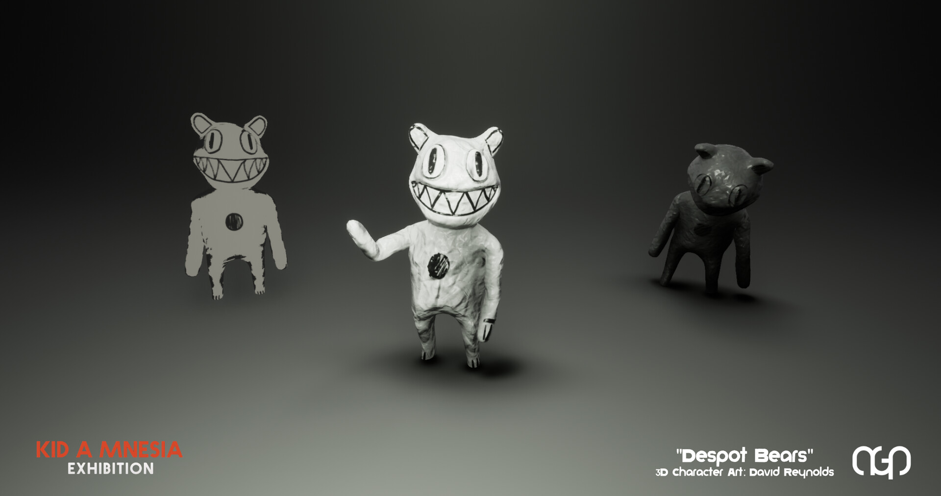David Reynolds - KID A MNESIA EXHIBITION - 3D Character Art