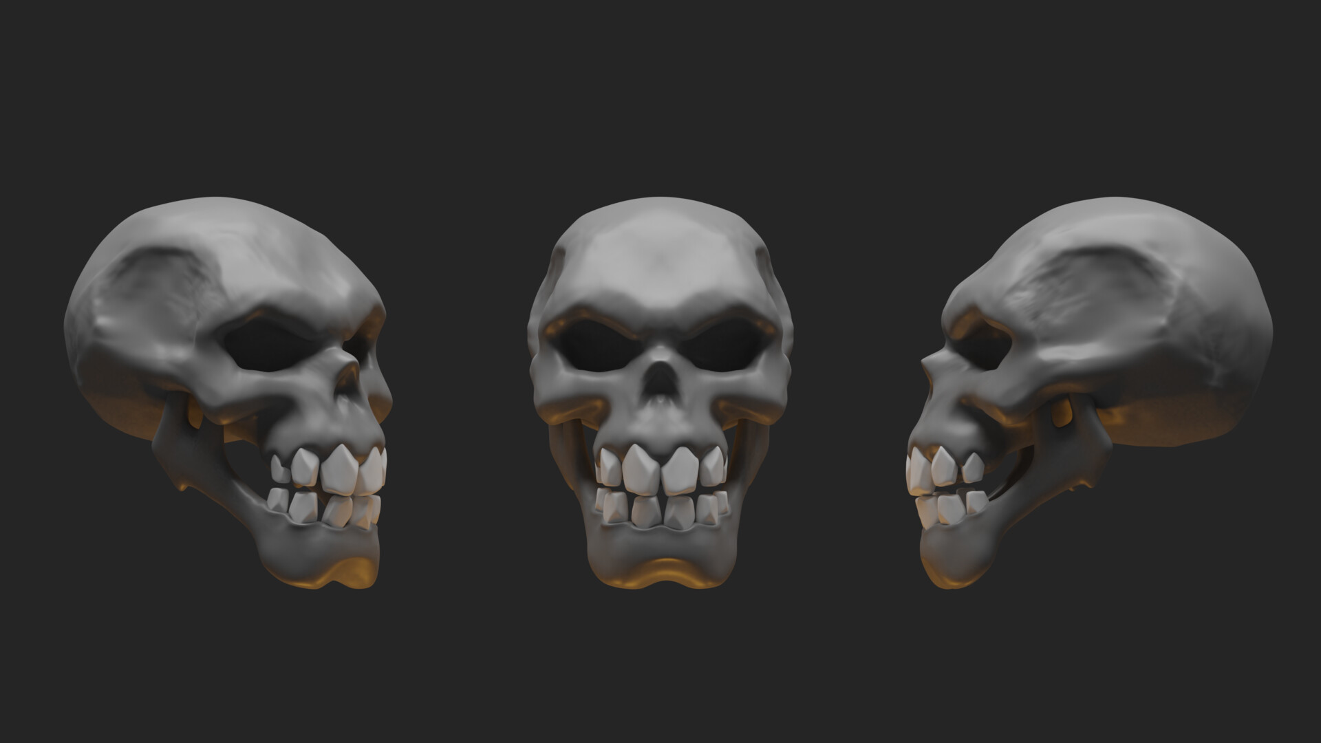 Jean-Nicolas Racicot - Late night Sculpting : Skull for 3d print