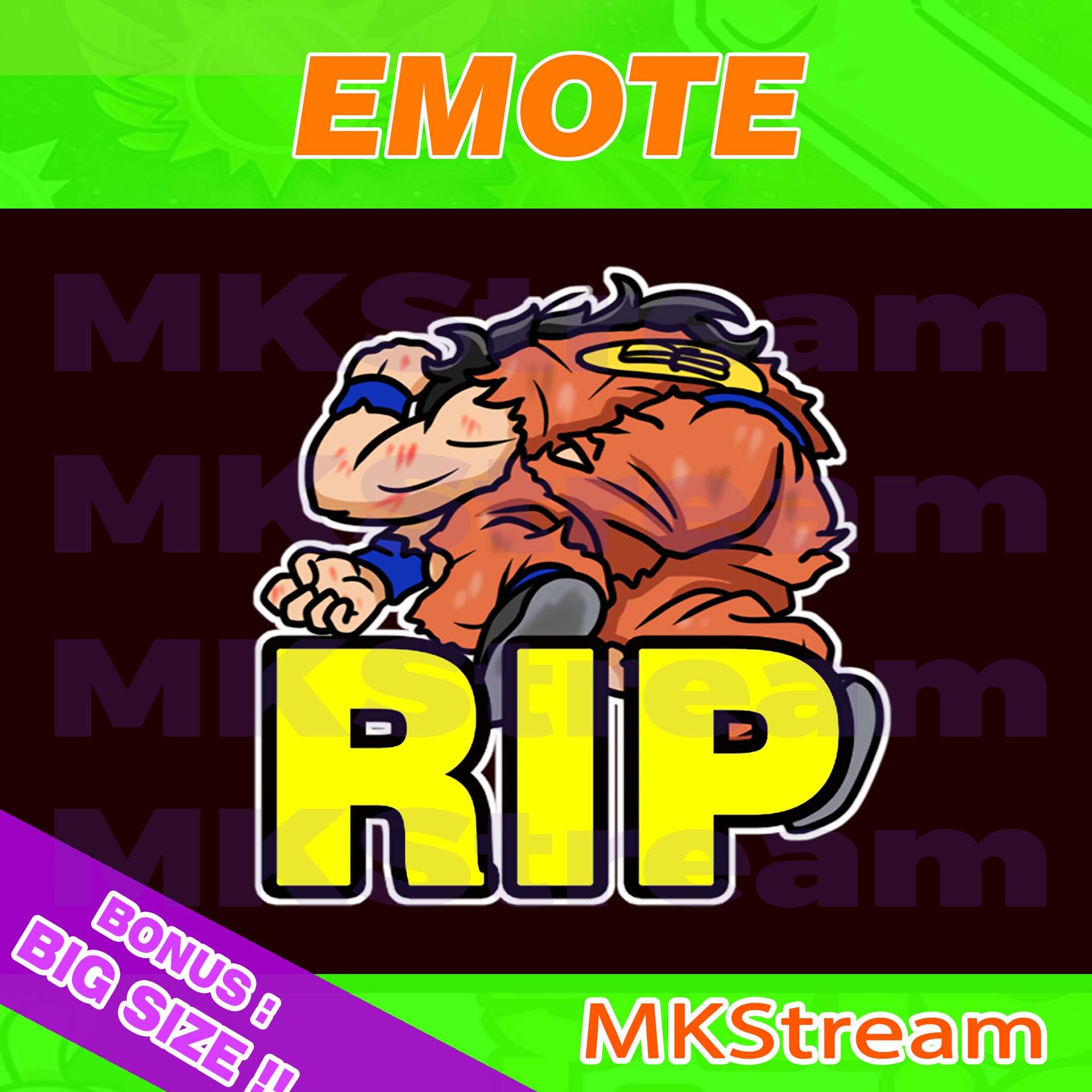 ArtStation - Twitch emotes yamcha dead rip