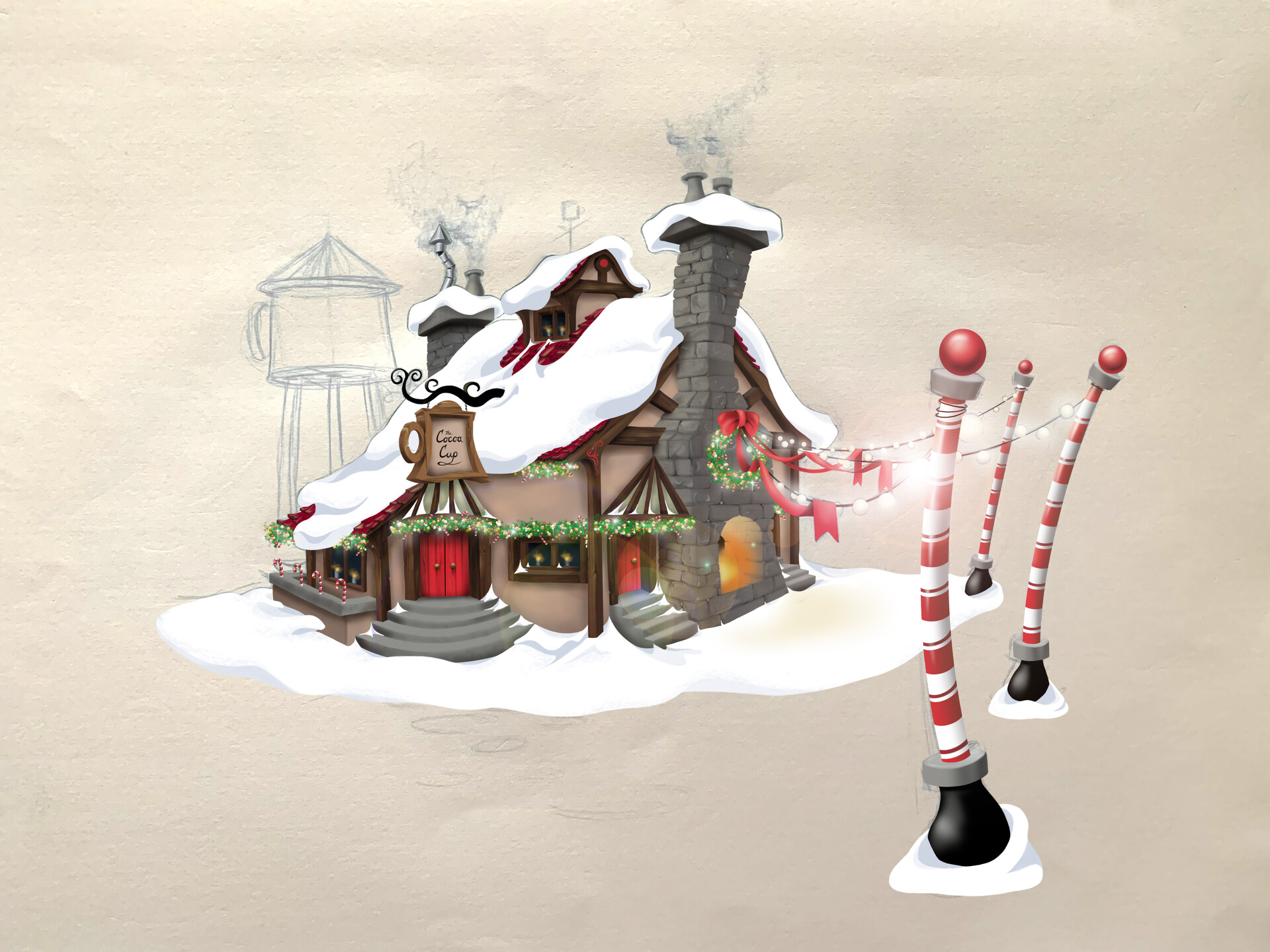 ArtStation - North Pole Village