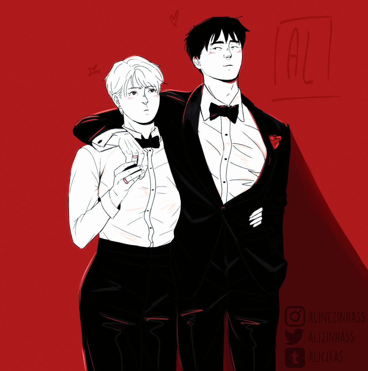 ArtStation - Roy Mustang & Riza Hawkeye (Formal Wear)