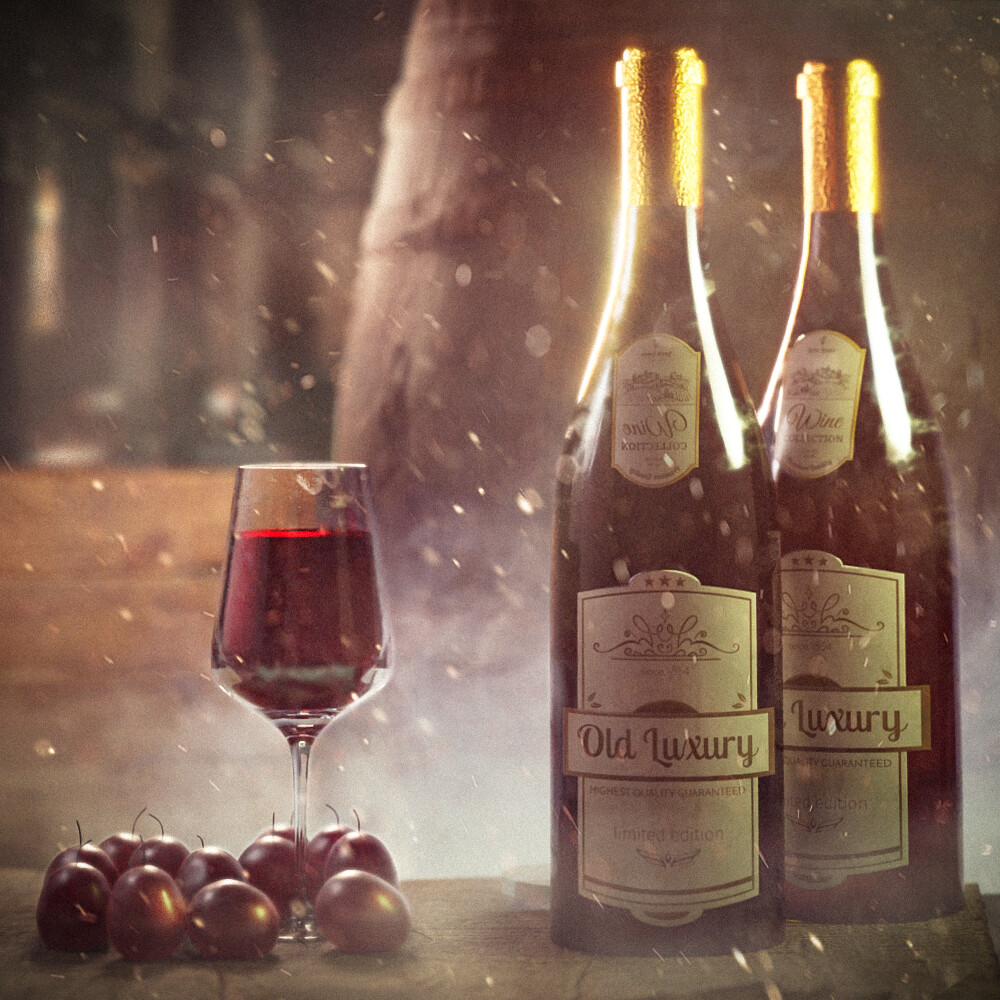 ArtStation - Wine Product rendering