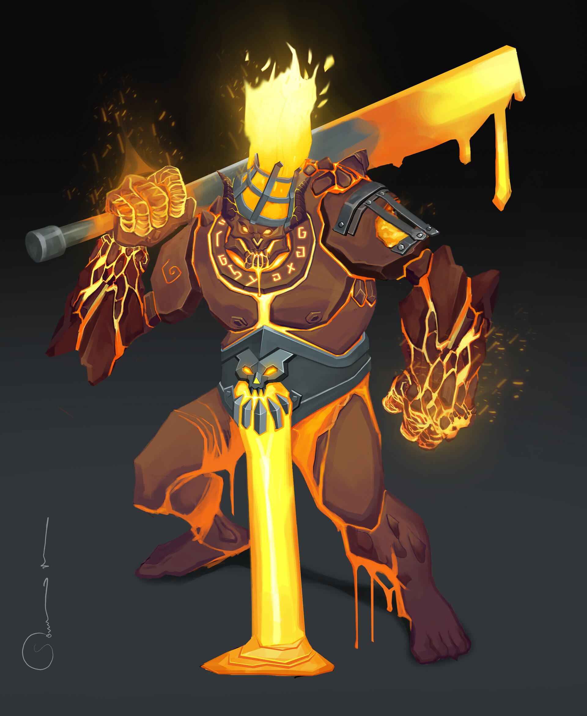 ArtStation - fire golem