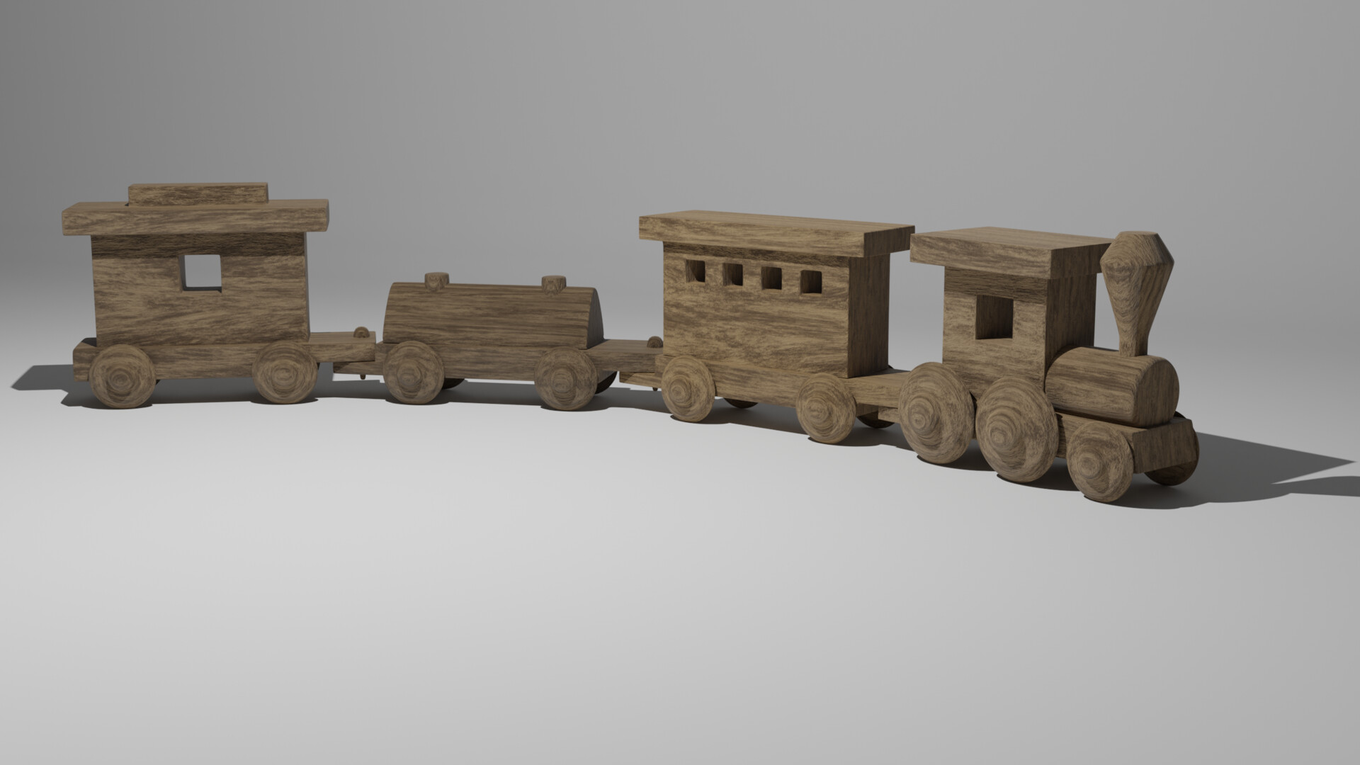 ArtStation - Wooden Train