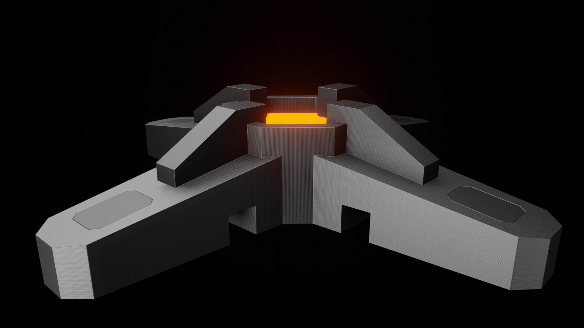 ArtStation - Hard Surface Modelling Practice #10 - Sci-fi Powerup Pad