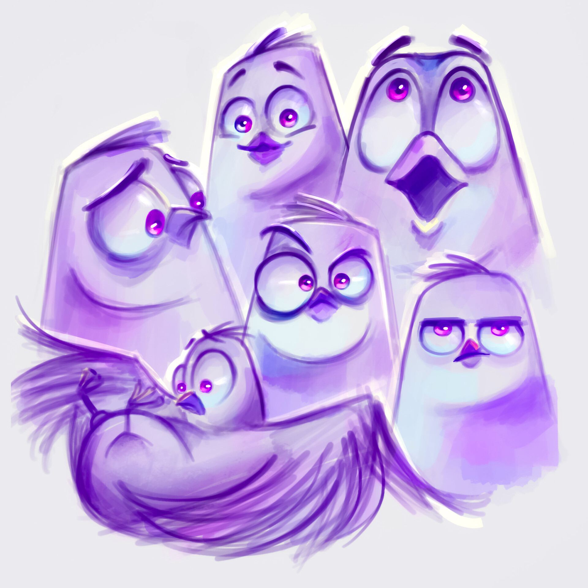 ArtStation - Purple characters 2