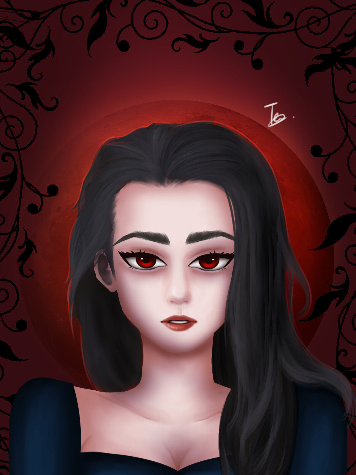 ArtStation - Female Vampire Potrait