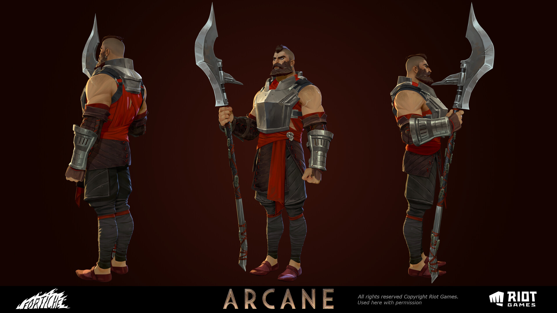 Gilles Roman - ARCANE - Ambessa's Lieutenant - Textures