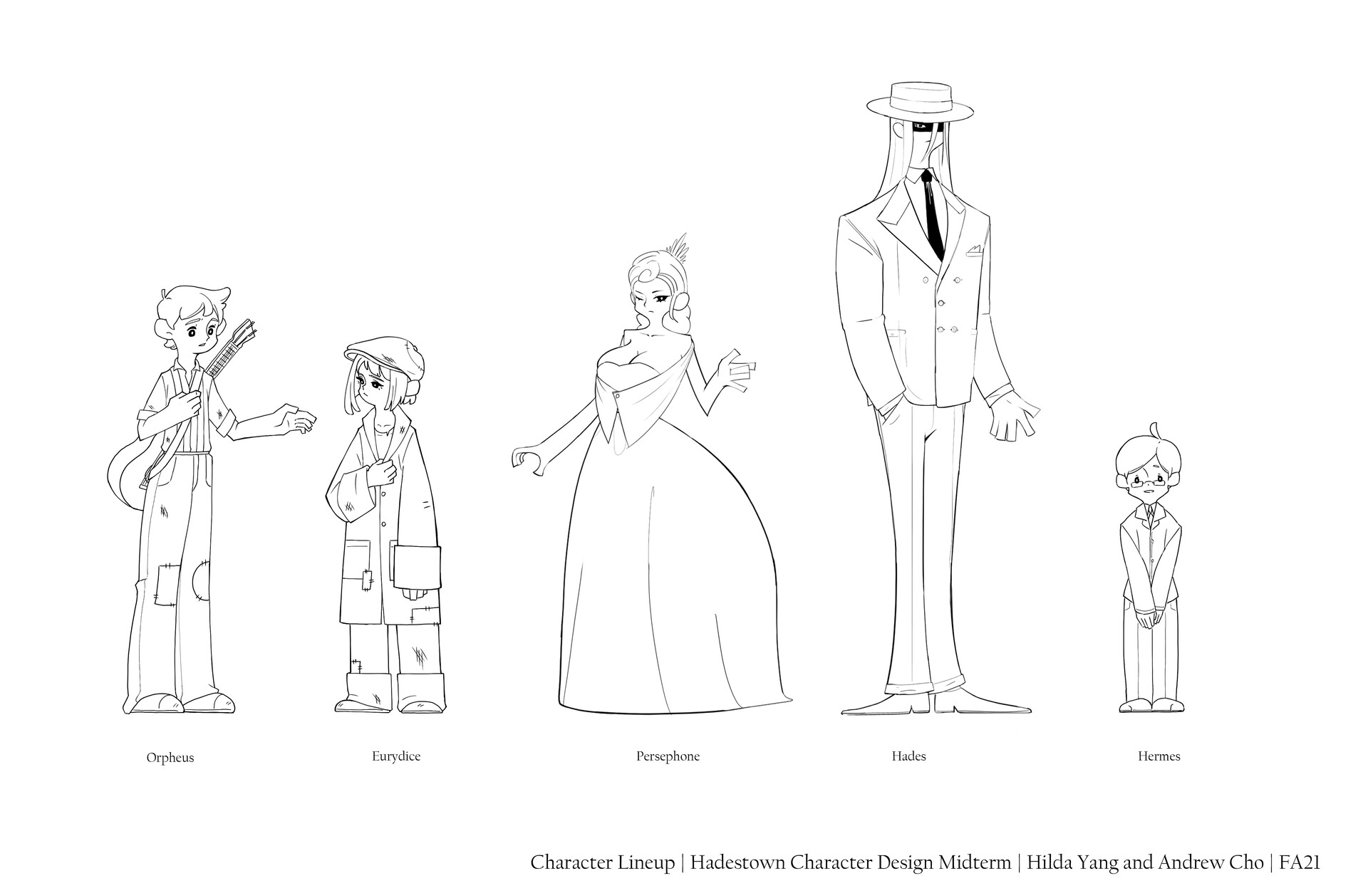 ArtStation - Hadestown Character Re-design