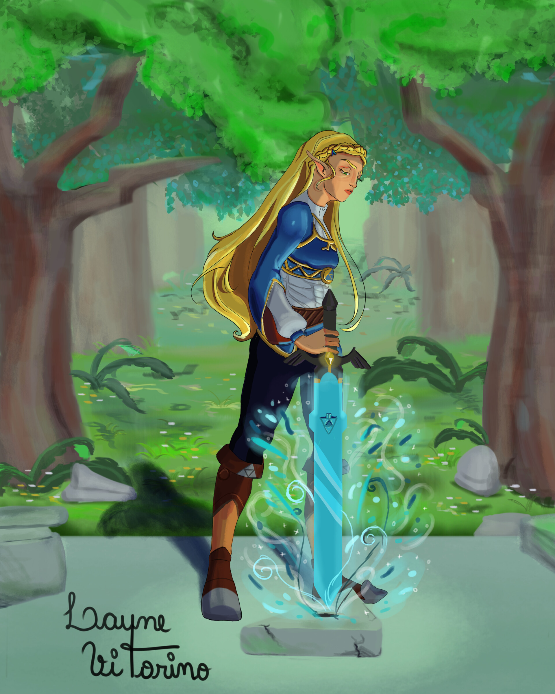 ArtStation - The princess saves herself