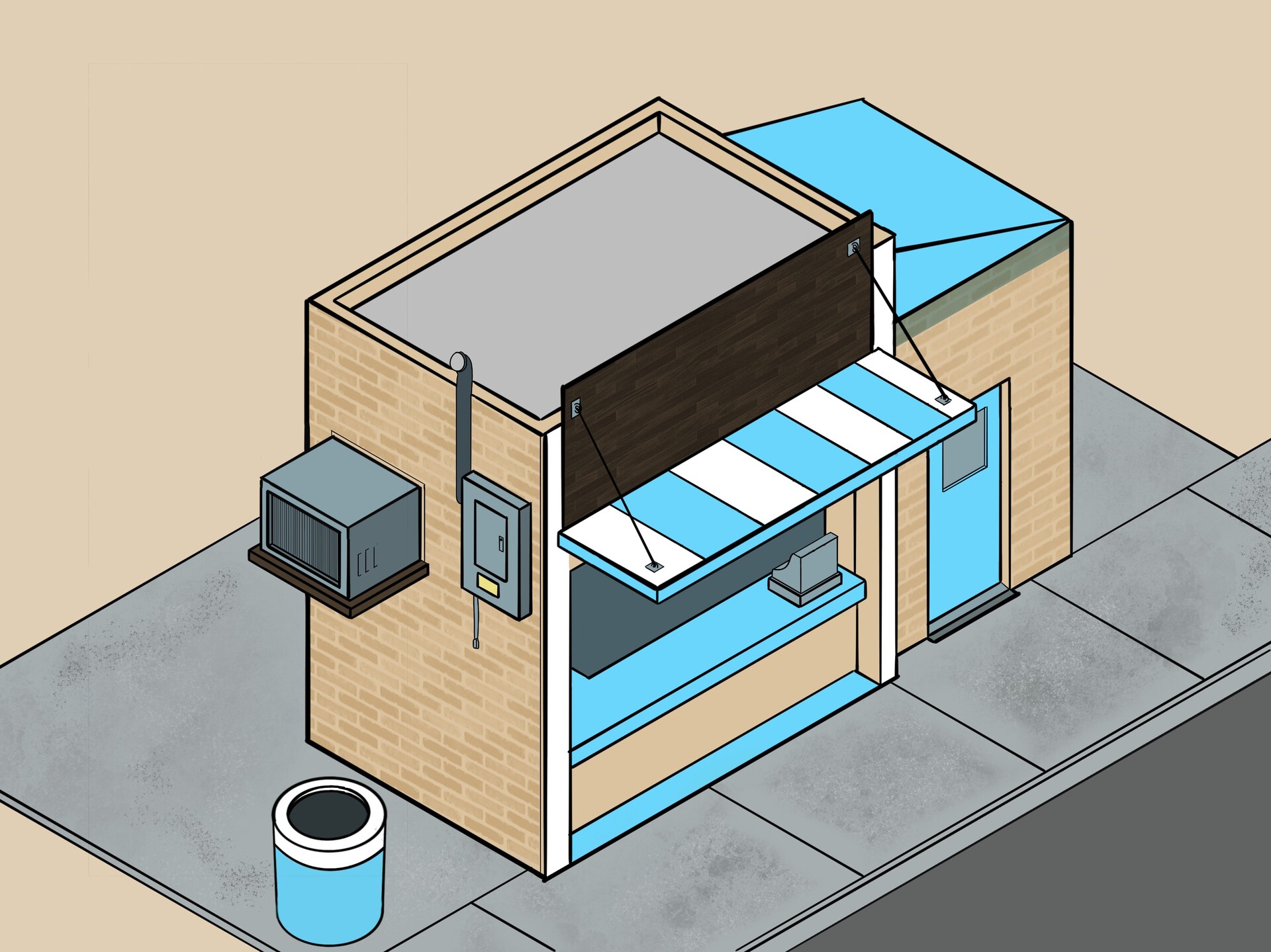 ArtStation - Isometric Stall