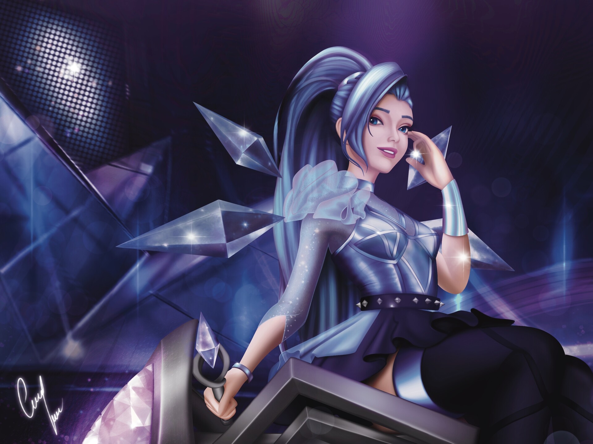 ArtStation - Seraphine KDA Fan Art