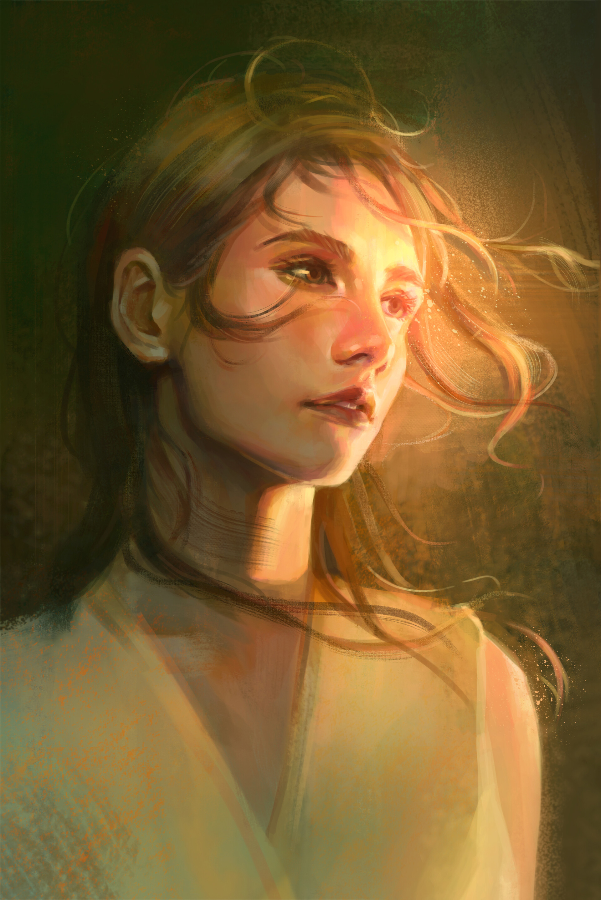 ArtStation - Lenglui portrait color practice 4