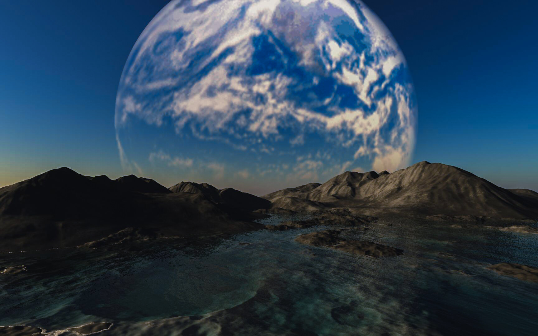 ArtStation - 3d earth scene