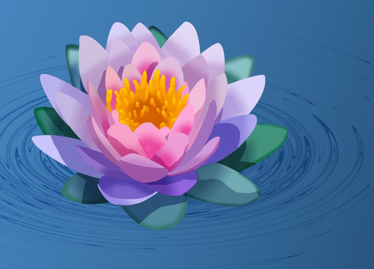 ArtStation - Cell Shaded Water Lily