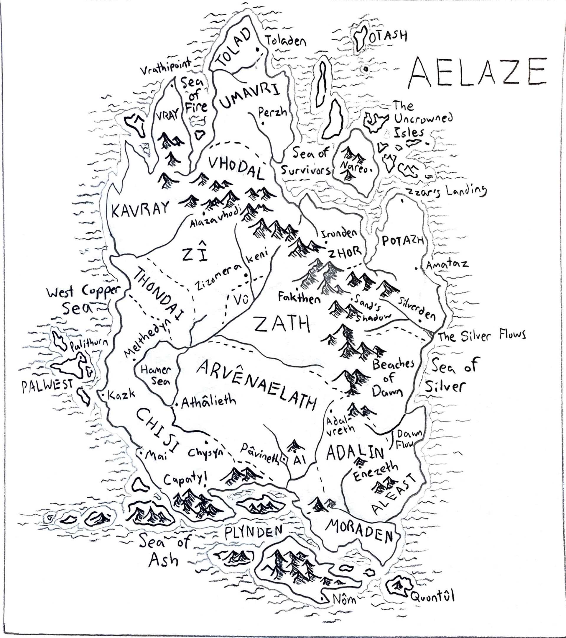 ArtStation - The Nations and the Many Seas of Aelaze