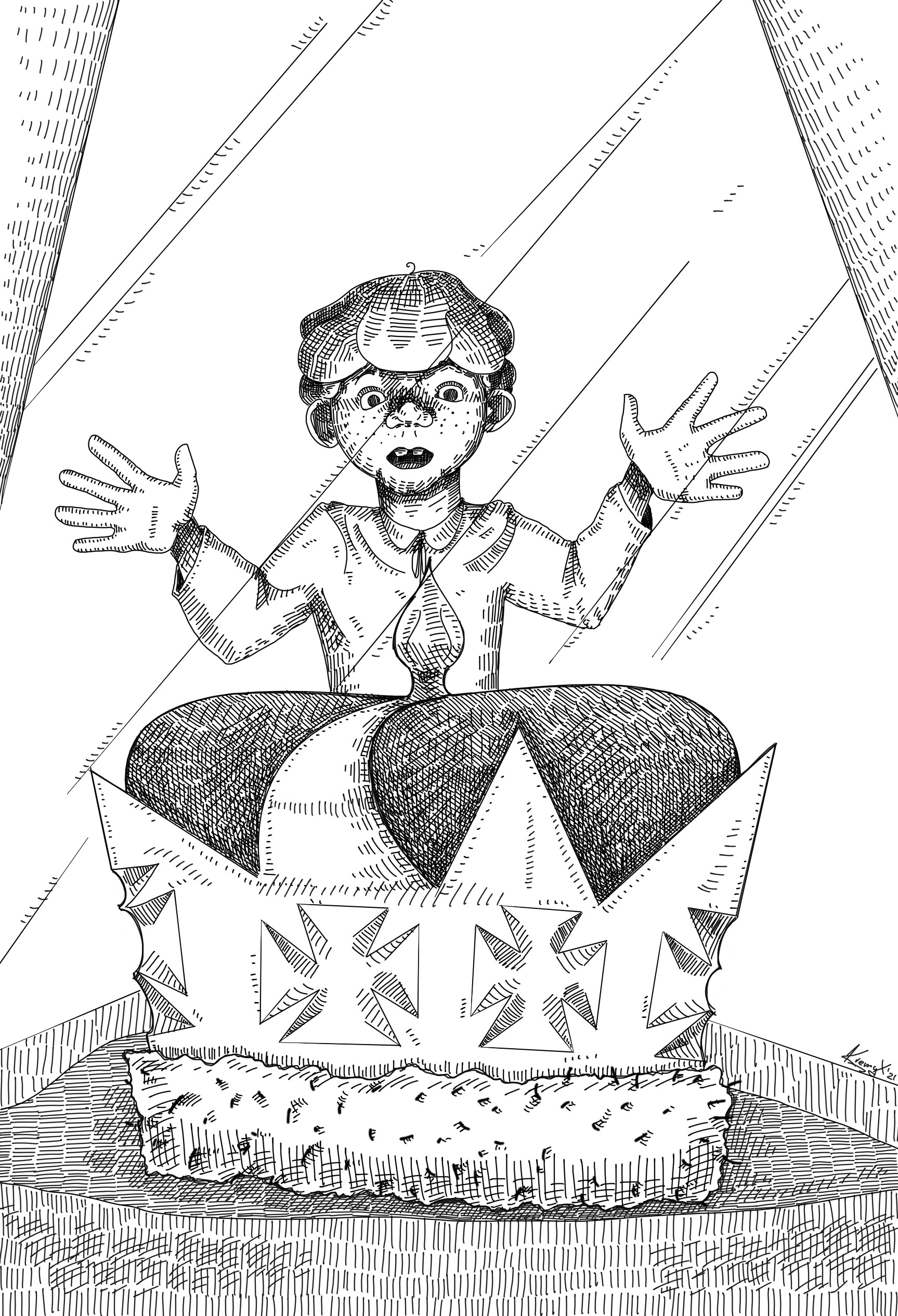 ArtStation - Angus: Adventures within Scottish borders (book illustrations)