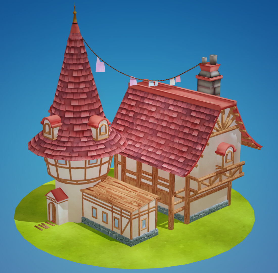 ArtStation - Tower House - Work in progress