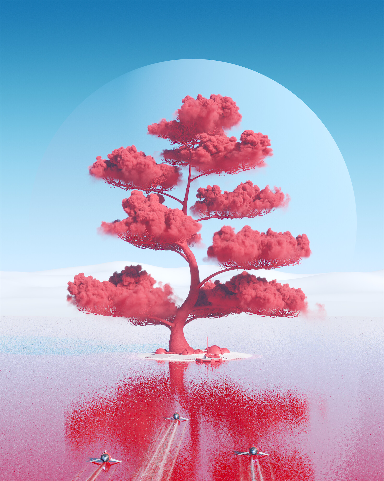 ArtStation - I like red trees