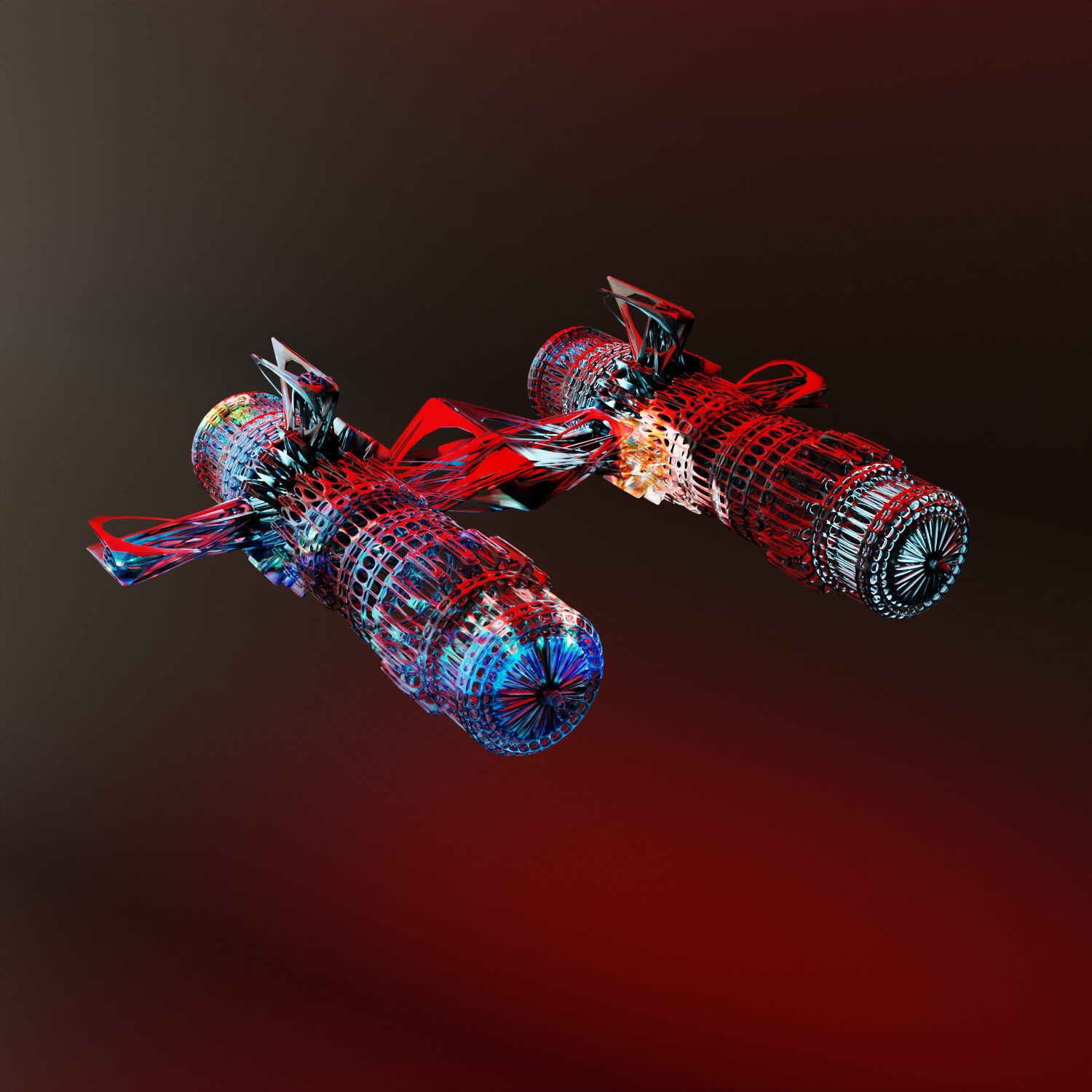 ArtStation - Cyberpunk space shuttle