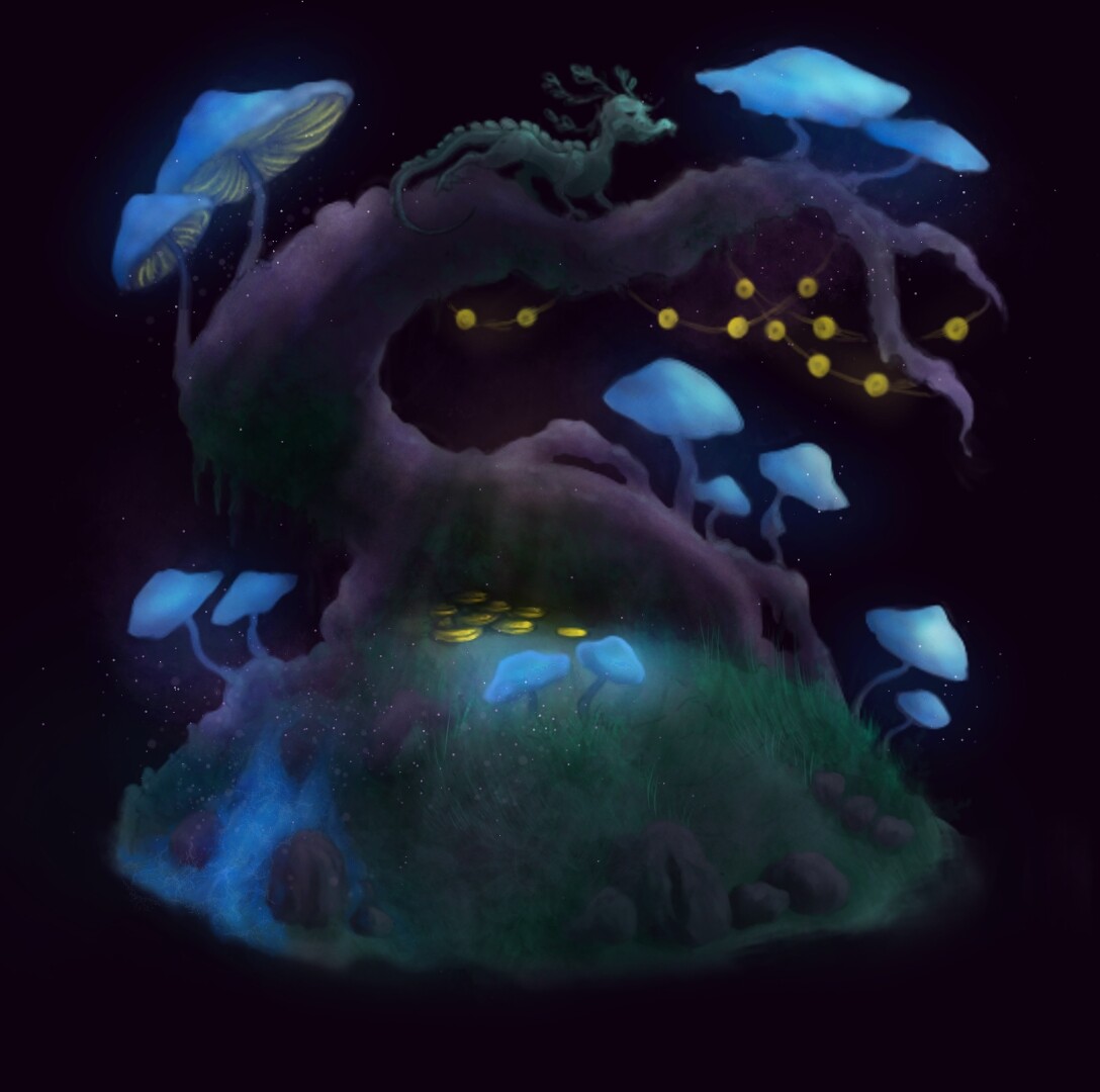 ArtStation - Dragon Shrine Concept