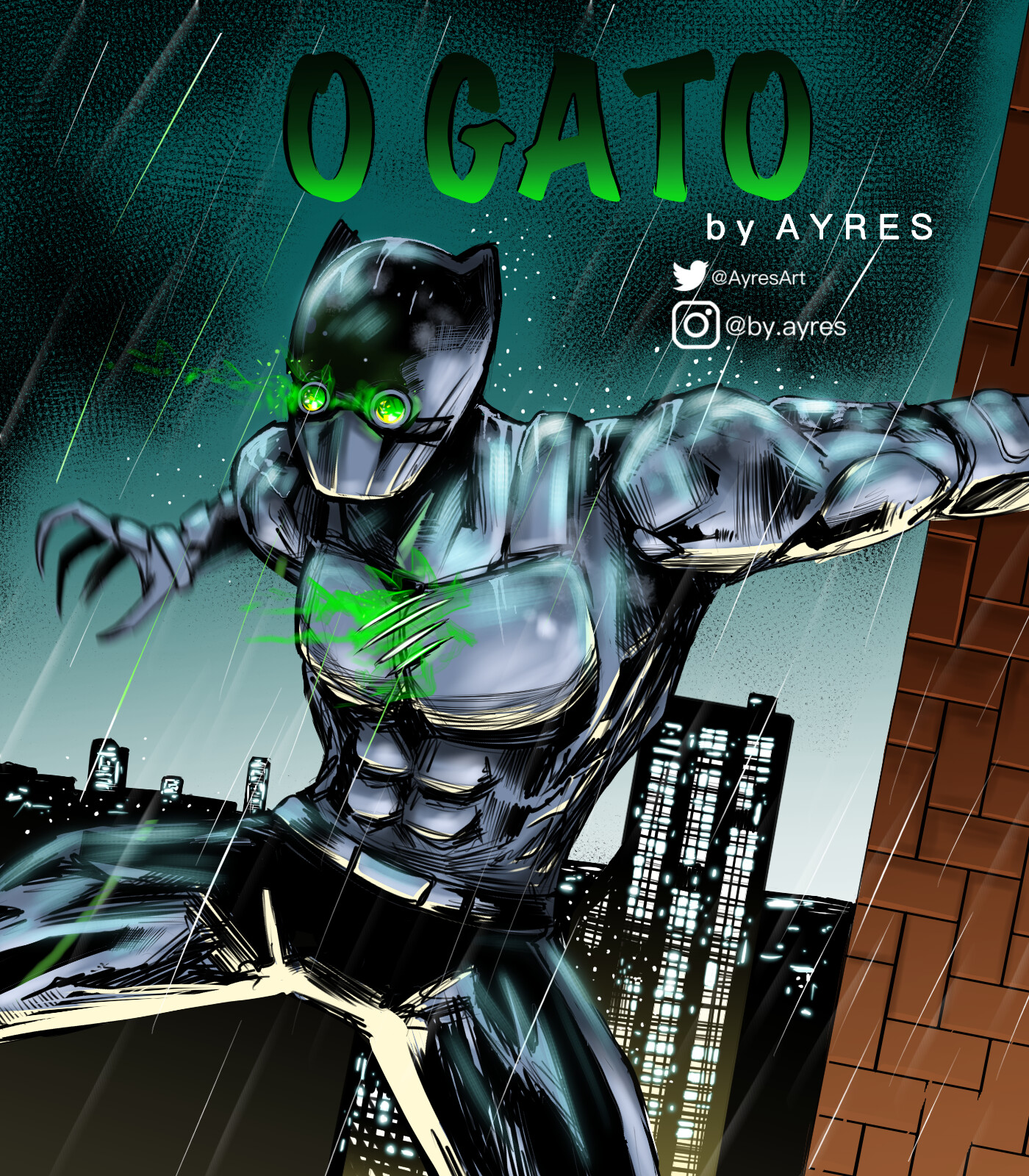 ArtStation - " O Gato " / Brazilian comic / cover by me