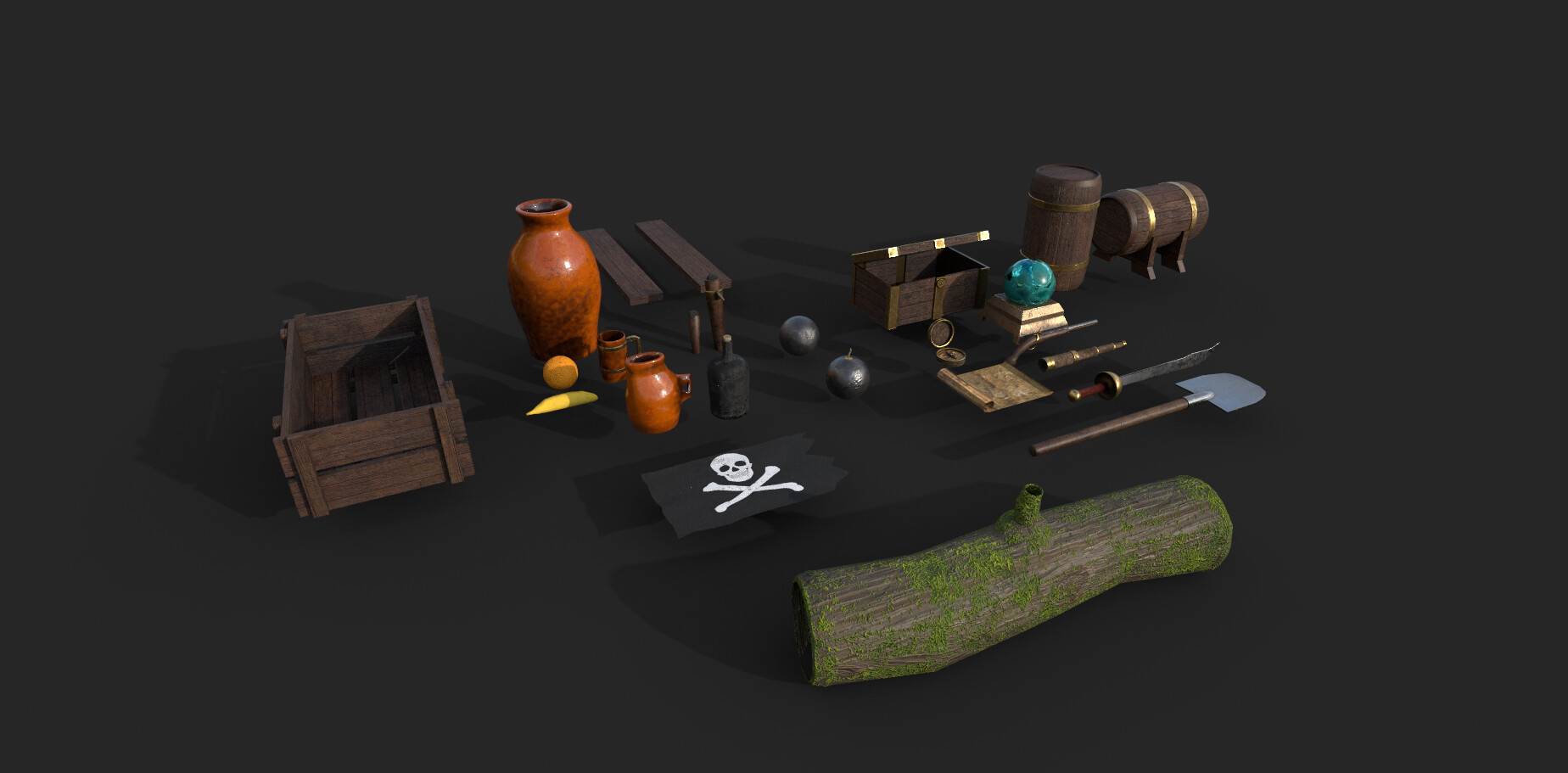 ArtStation - pirate props