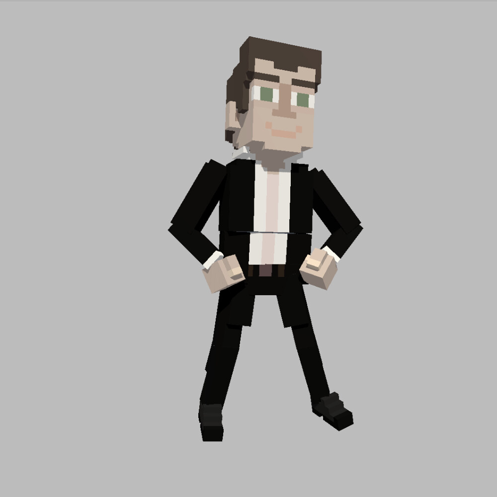 ArtStation - Voxel Elon Musk