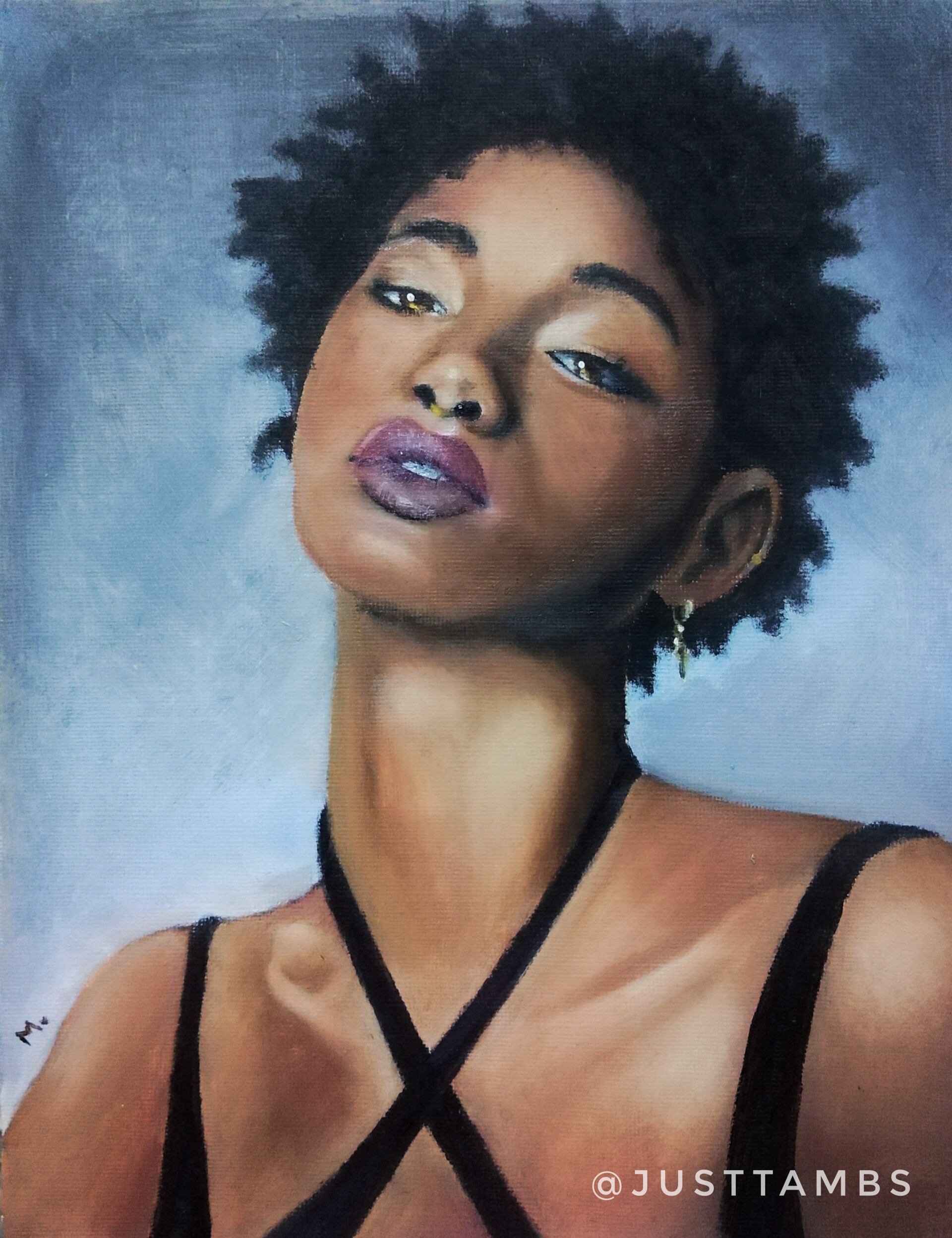 ArtStation - Willow Smith Oil Portrait