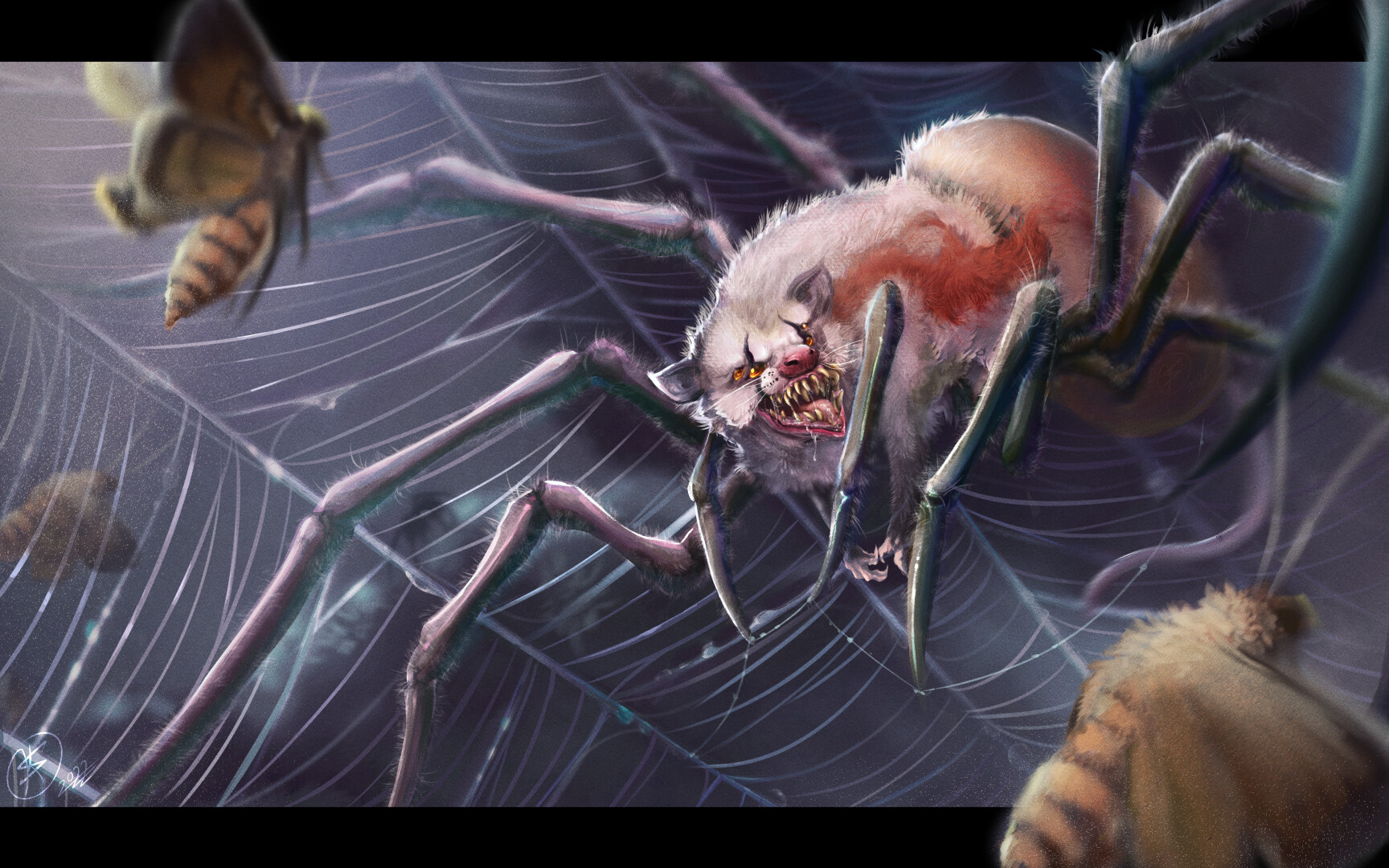 ArtStation - Opossum Clown Spider