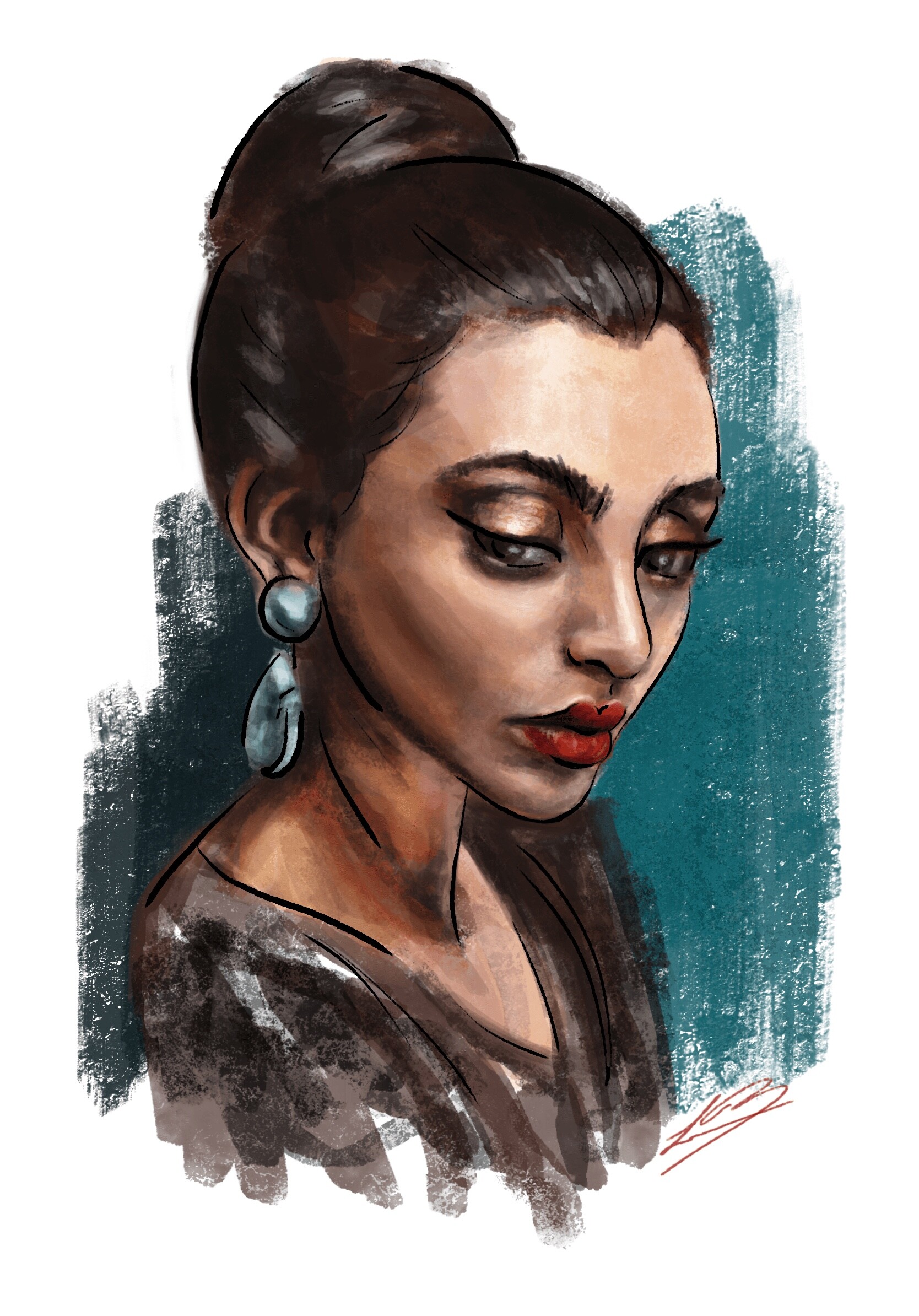 ArtStation - Stylized Portrait Study No. 1