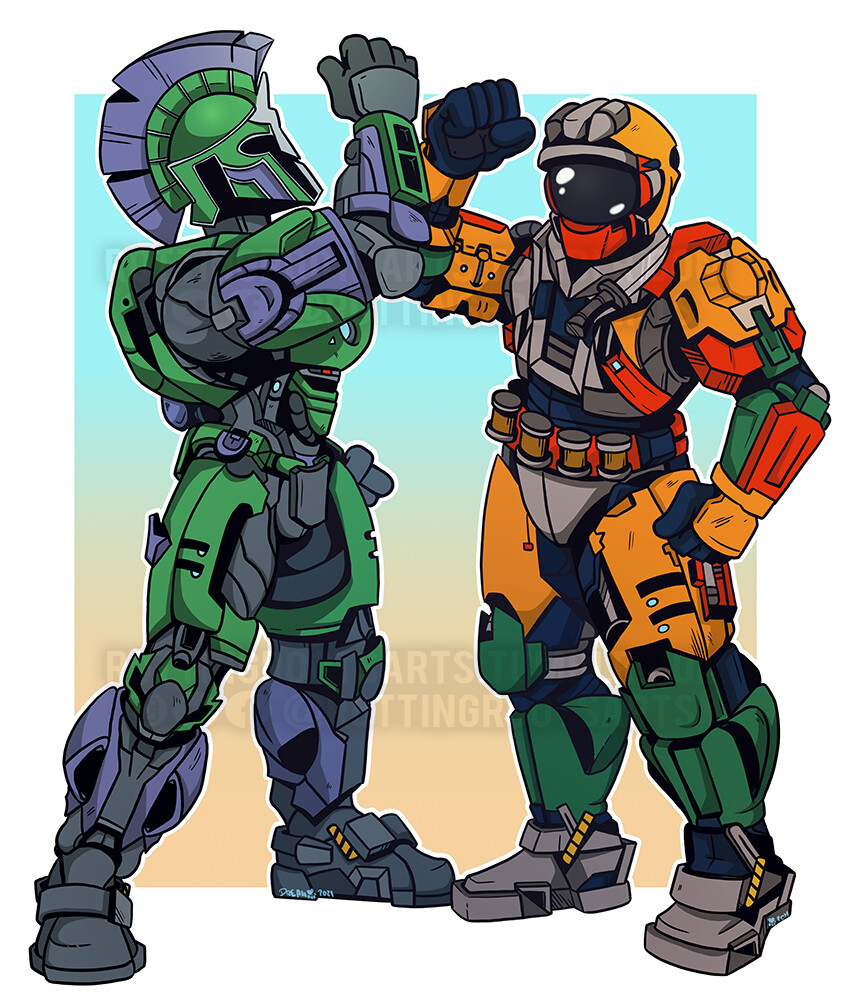 ArtStation - Friends in Battle: COM