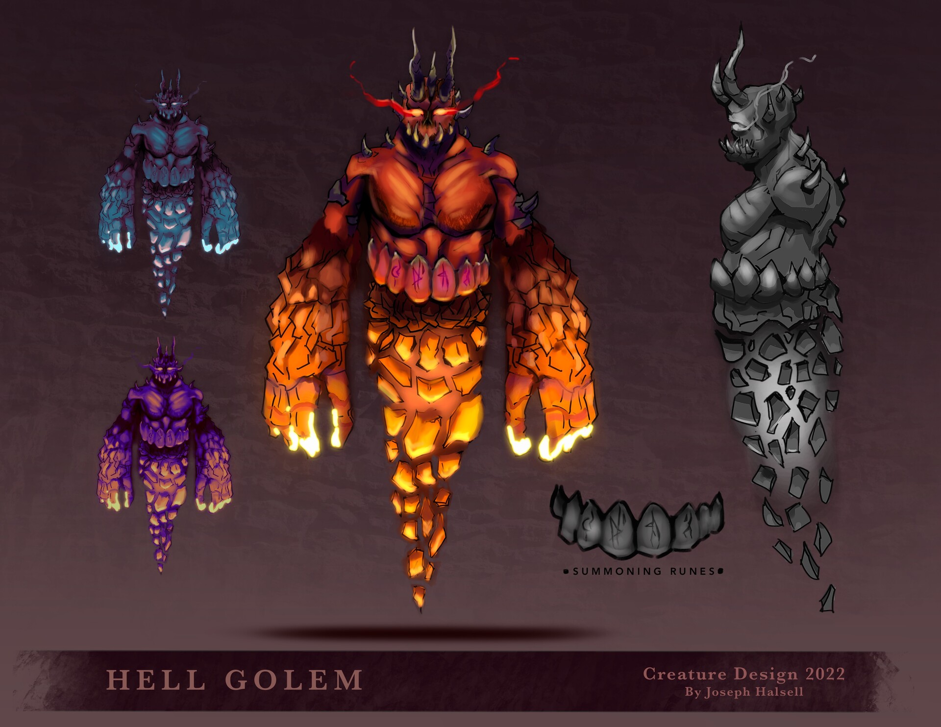 ArtStation - Hell Golem ArtStation - Hell Golem