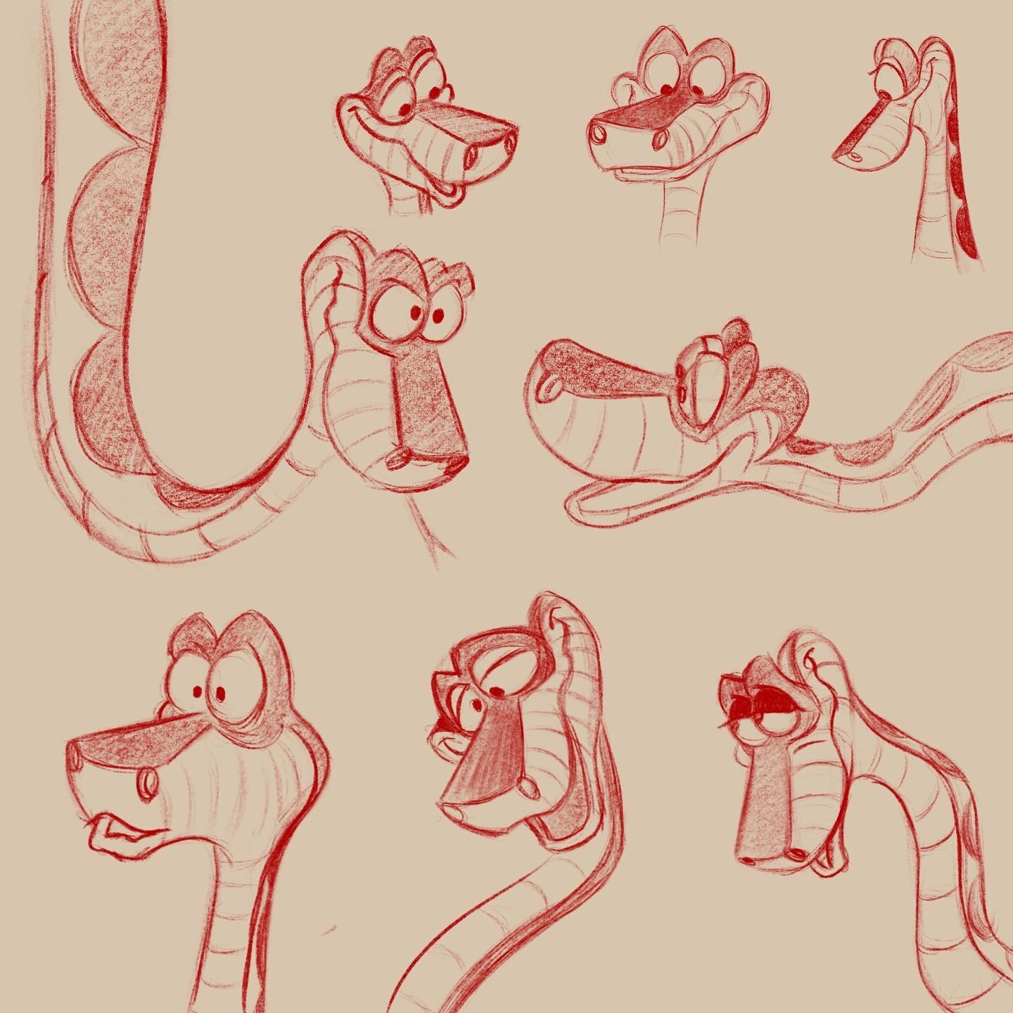how to draw jungle book characters step by step