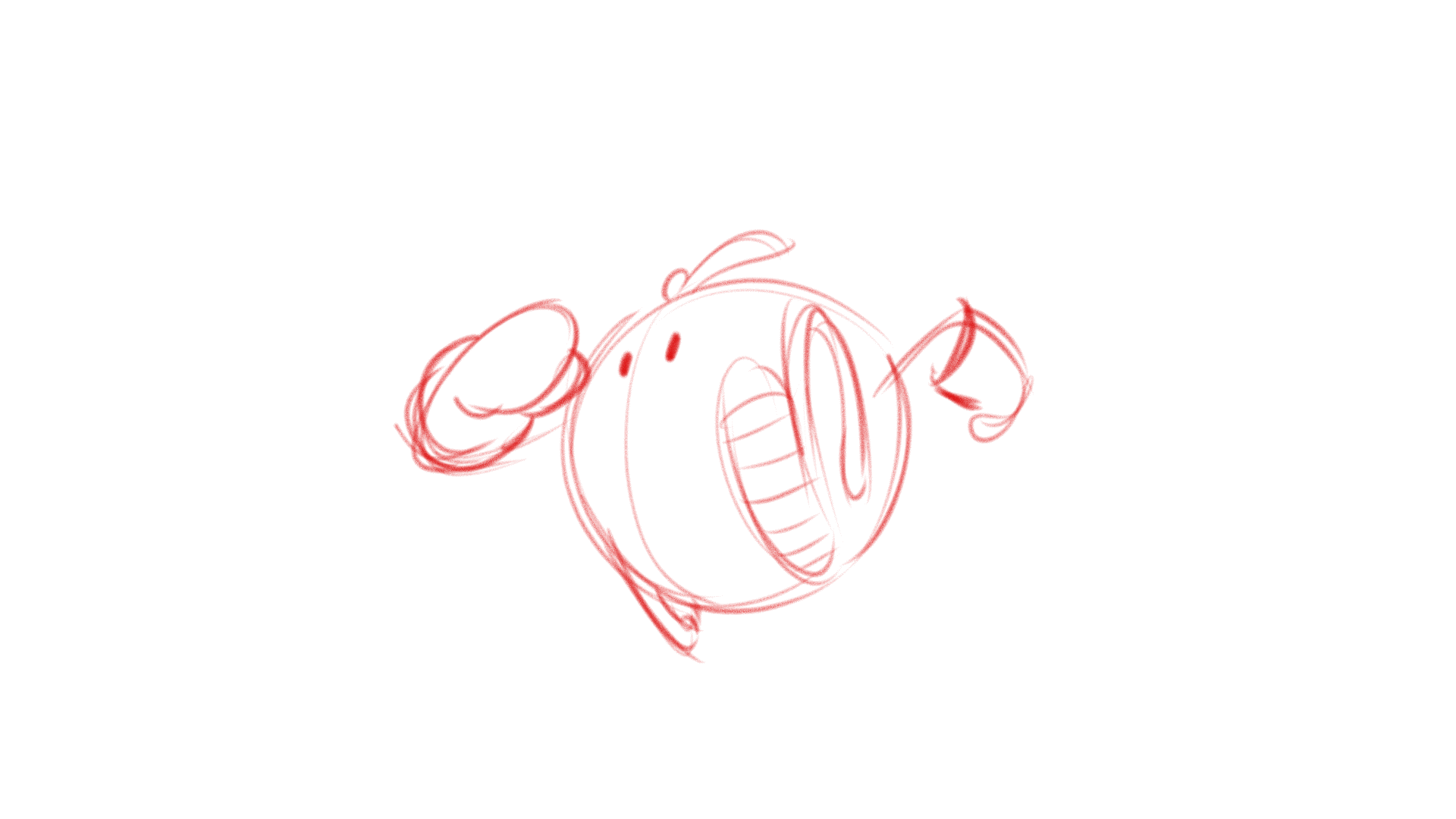 how to draw kirby gif