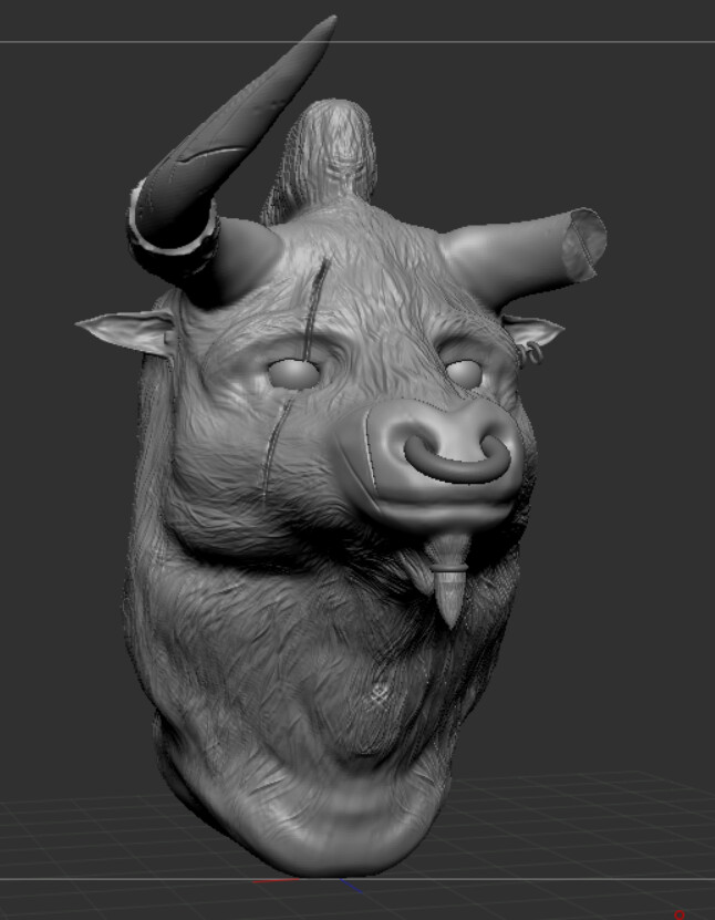 Artstation Minotaur Sculpting