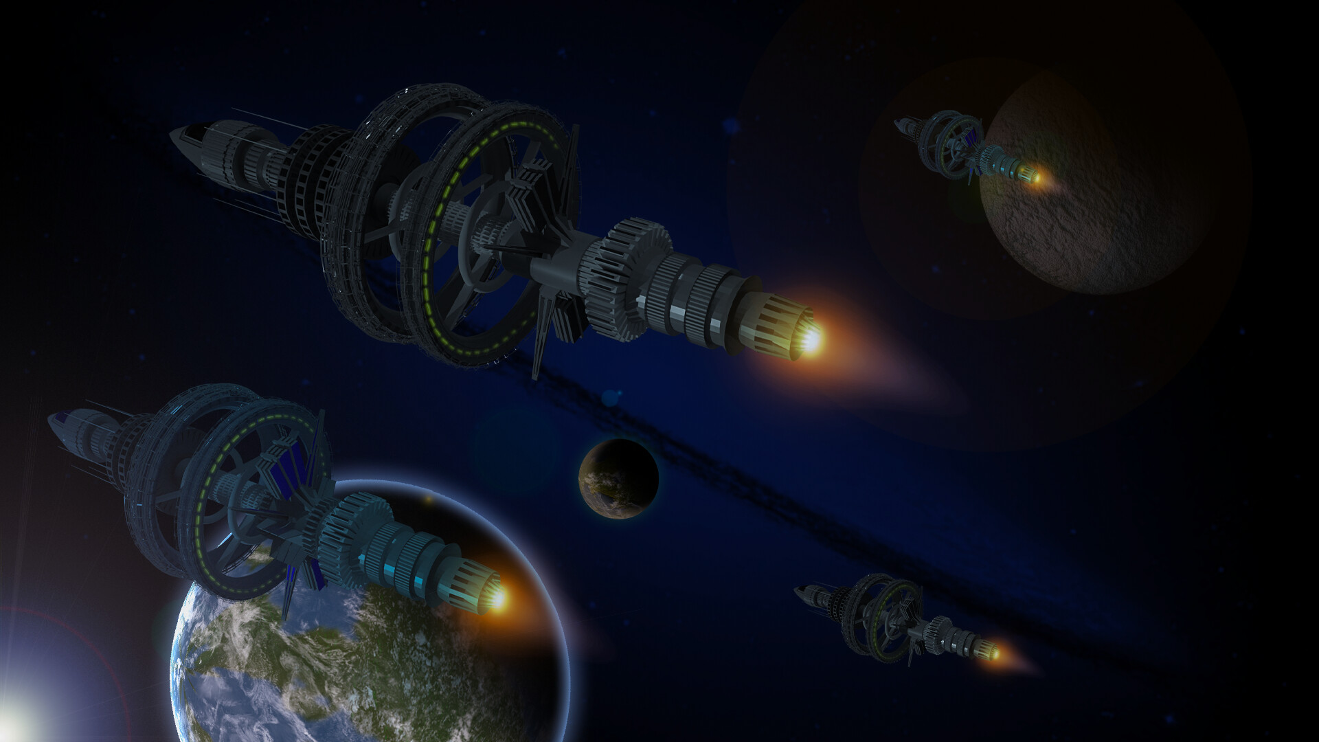 ArtStation - space scene