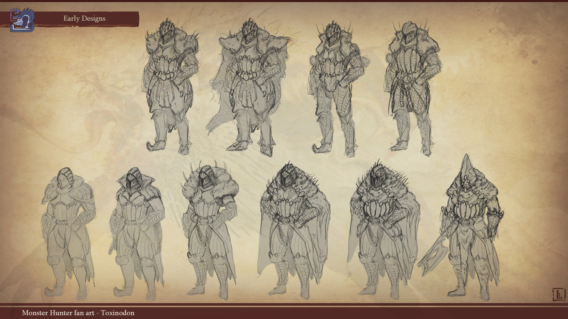 Léon Leclerc - Monster Hunter Fan art : Toxinodon Armor